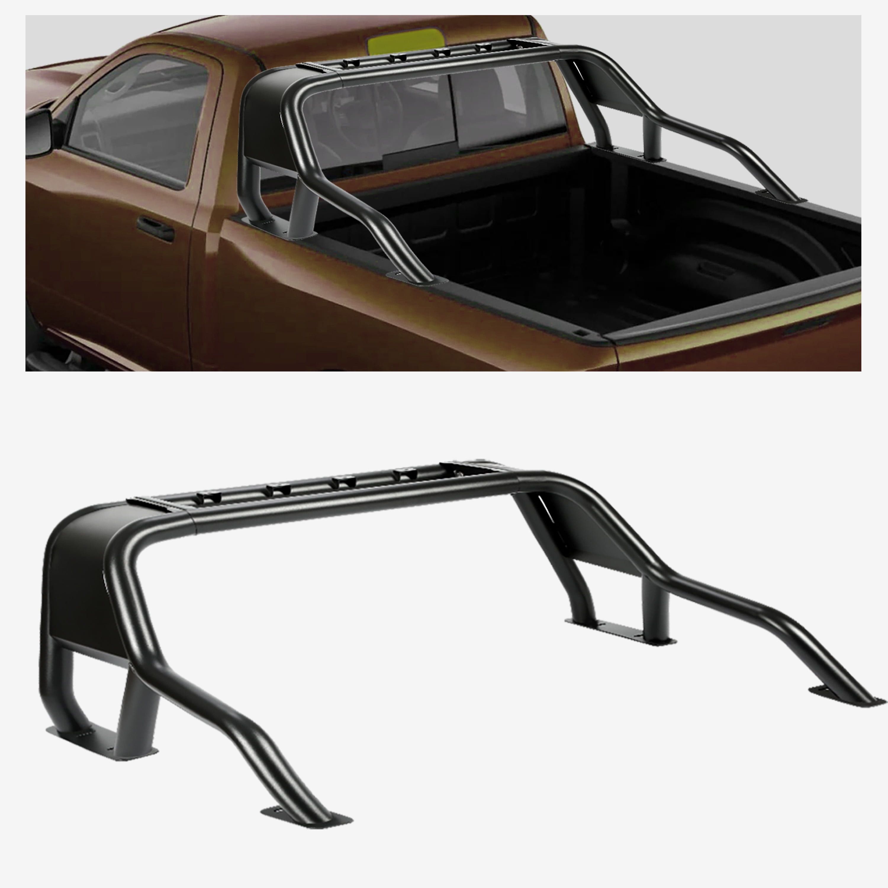 Silverado Ram F150 Tundra Roll Bar Adjustable Chase Rack Roll Bar For ...