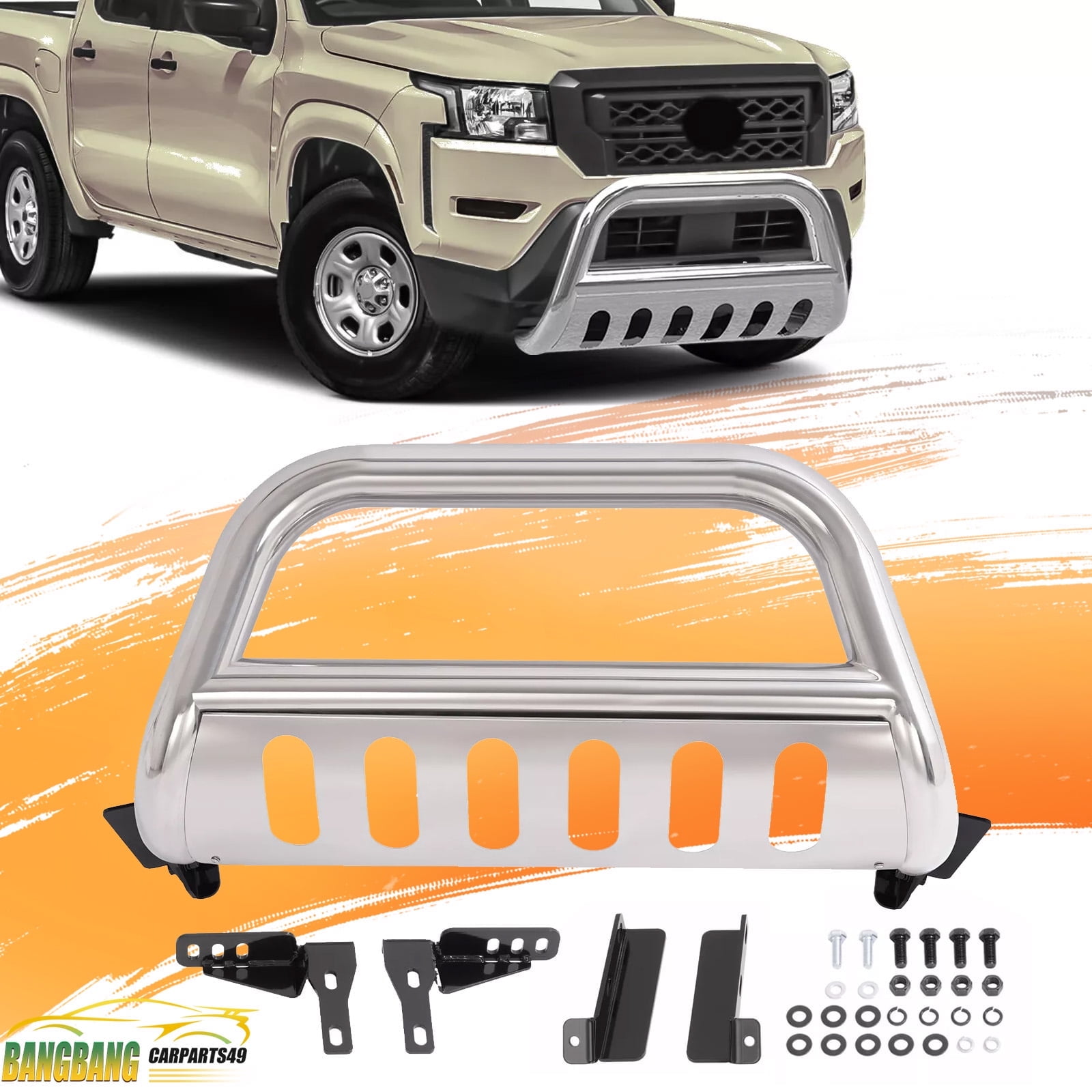 KOJEM Bull Bar Bumper Fit for 2010-2023 Toyota 4Runner,Push Bumper ...