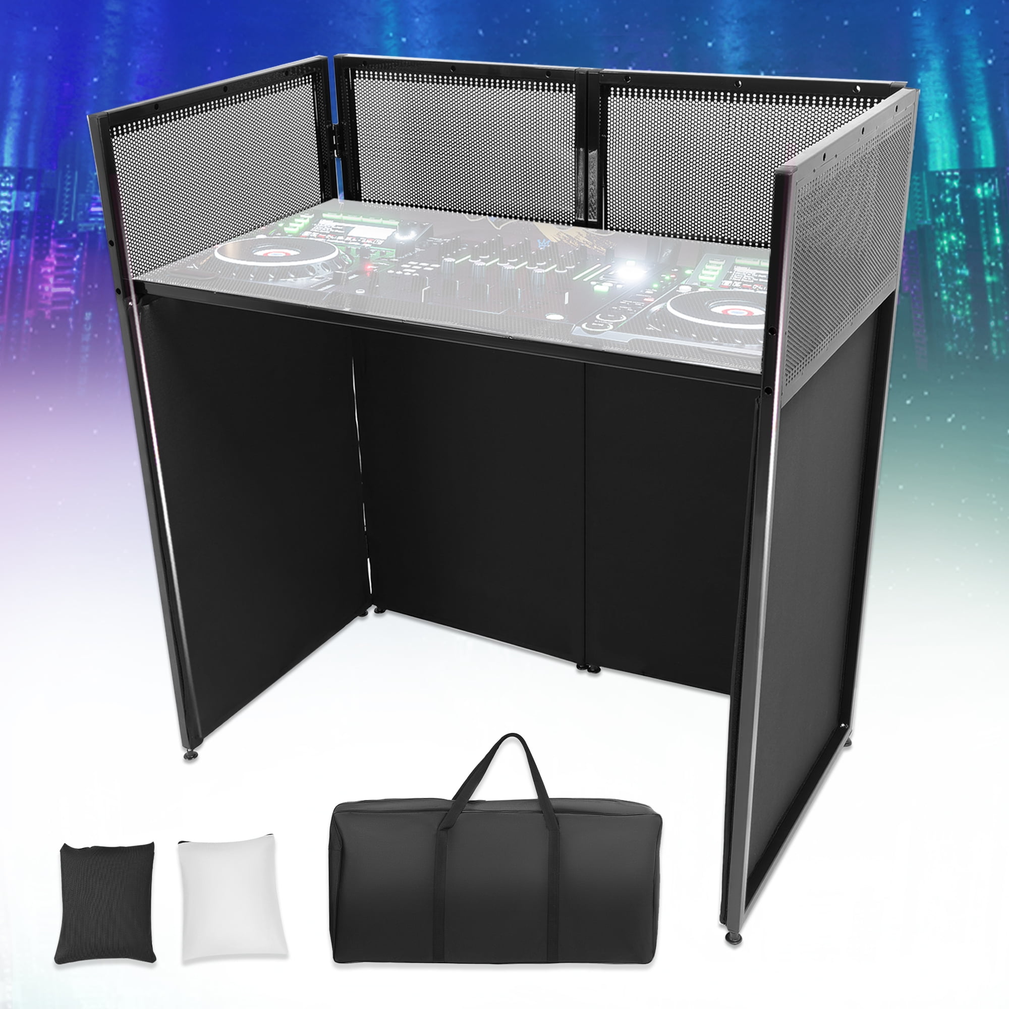KOJEM DJ Facade DJ Table Event Booth Portable Display Booth Cover ...