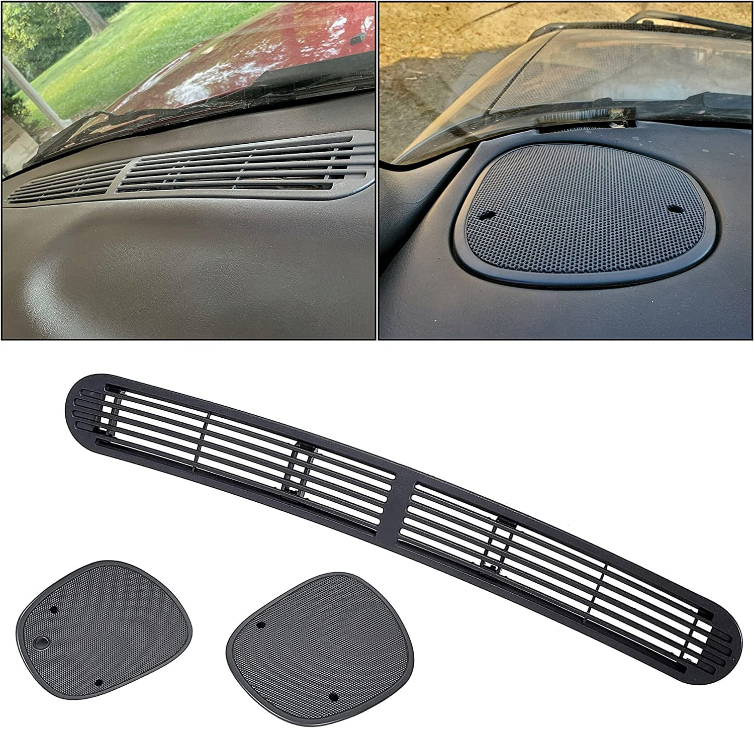 KOJEM Dash Speaker Grille Fit for 1998-2005 Chevy S10 GMC Defrost Vent ...