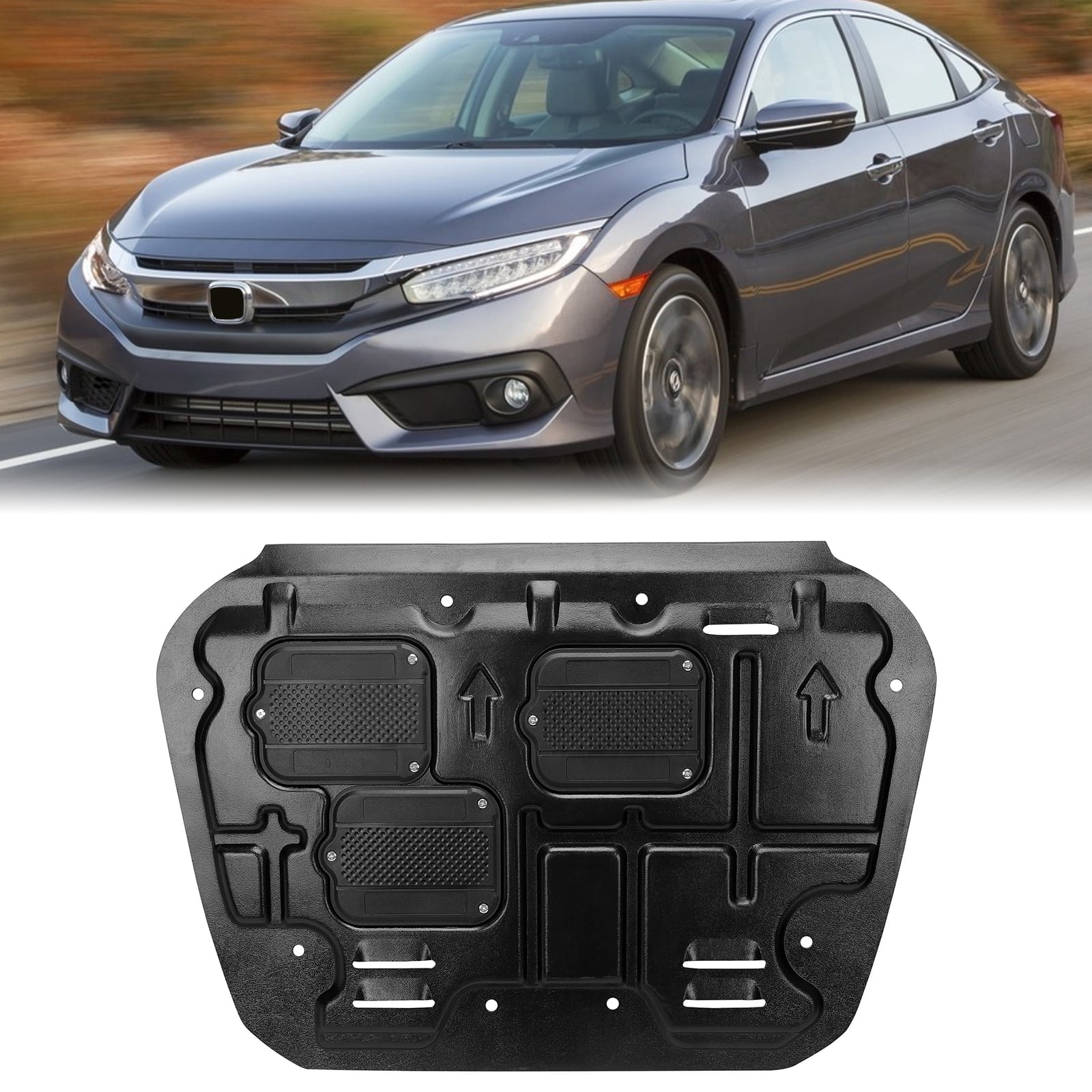 KOJEM Engine Splash Shield Guard Under Cover Mudguard for Honda Civic ...