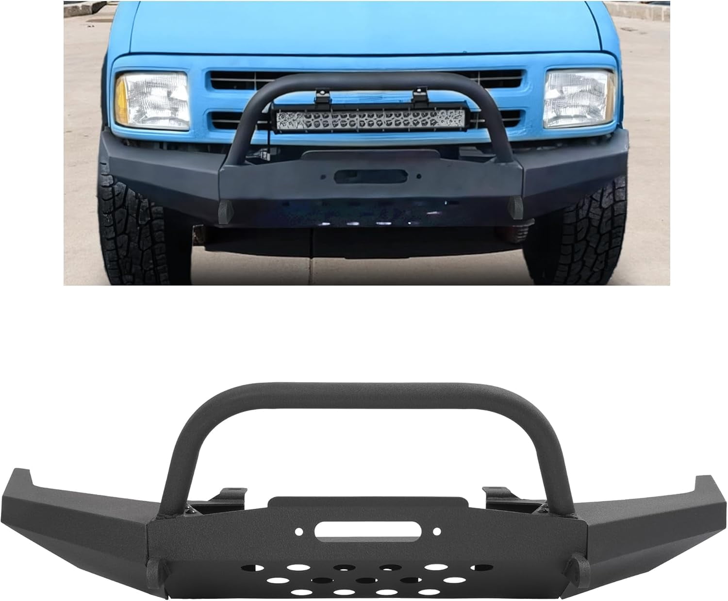 KOJEM Front Bumper Assembly Compatible with 1994-2004 Chevrolet S10 ...