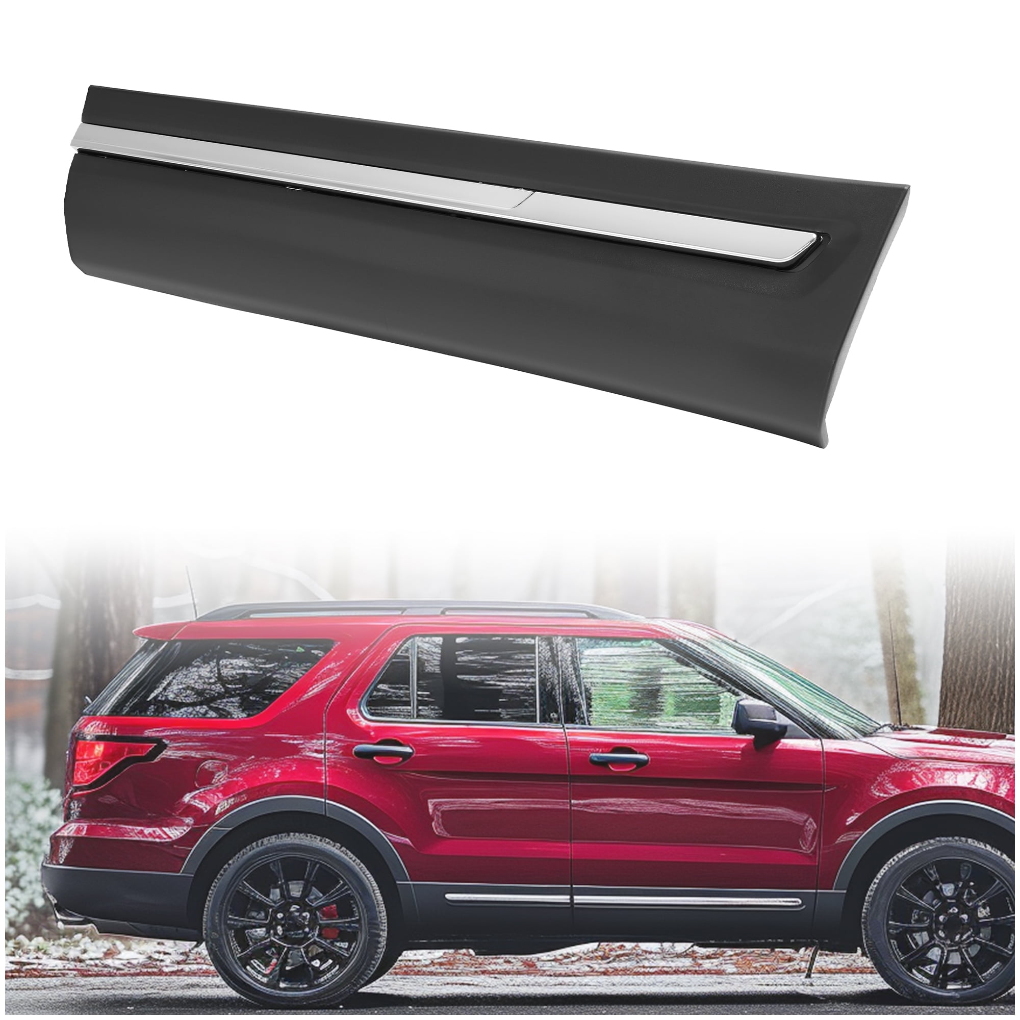 KOJEM Front Door Molding Trim Cover Fit for 2016-2019 Ford Explorer ...
