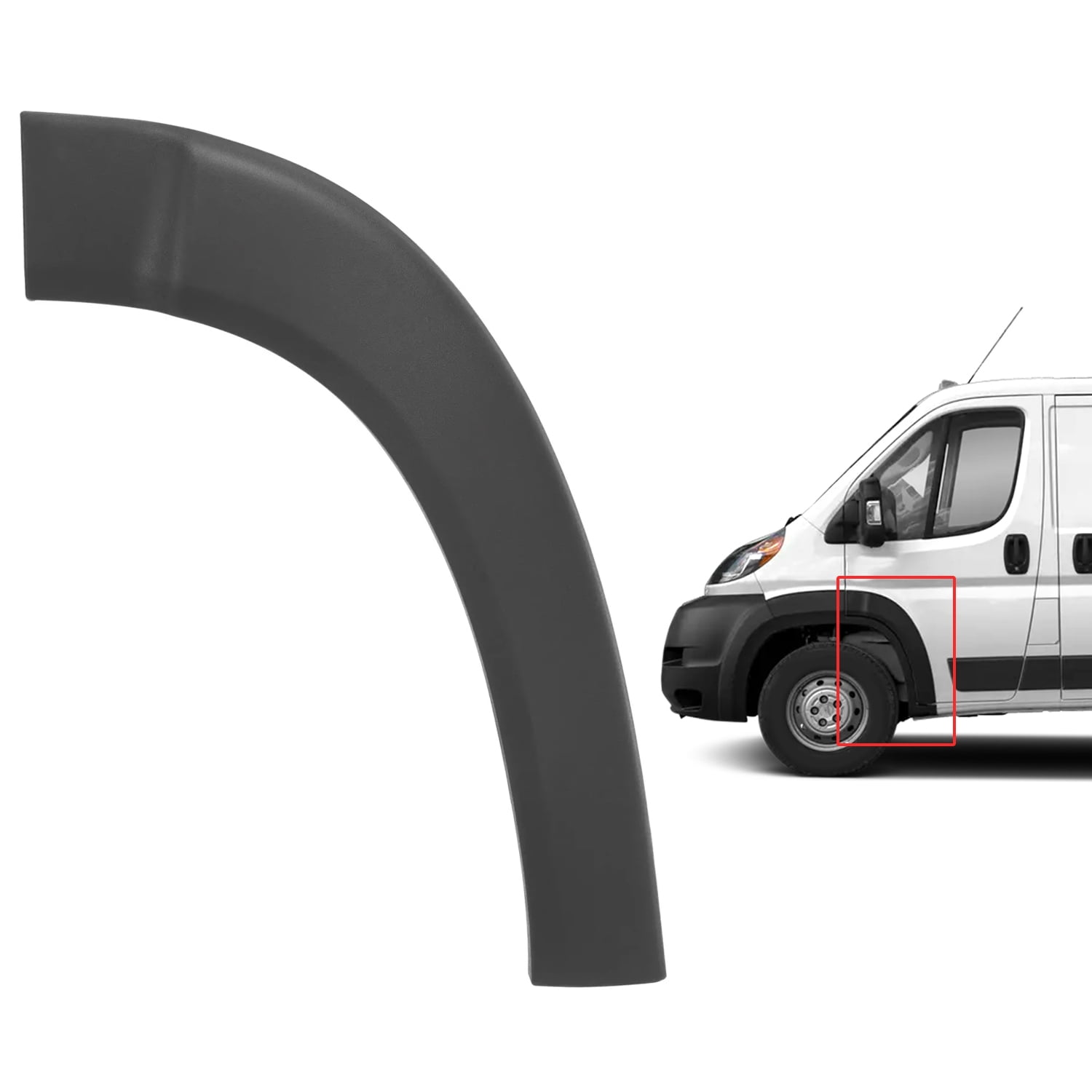 KOJEM Front Door Molding Trim Fender Flare Compatible with 2019-2022 ...