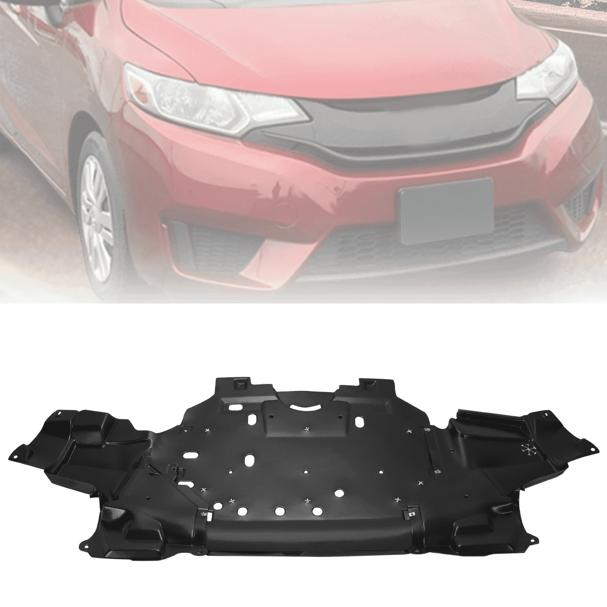 KOJEM Front Engine Splash Shield for 2015-2020 Honda Fit DX LX EX EX-L ...
