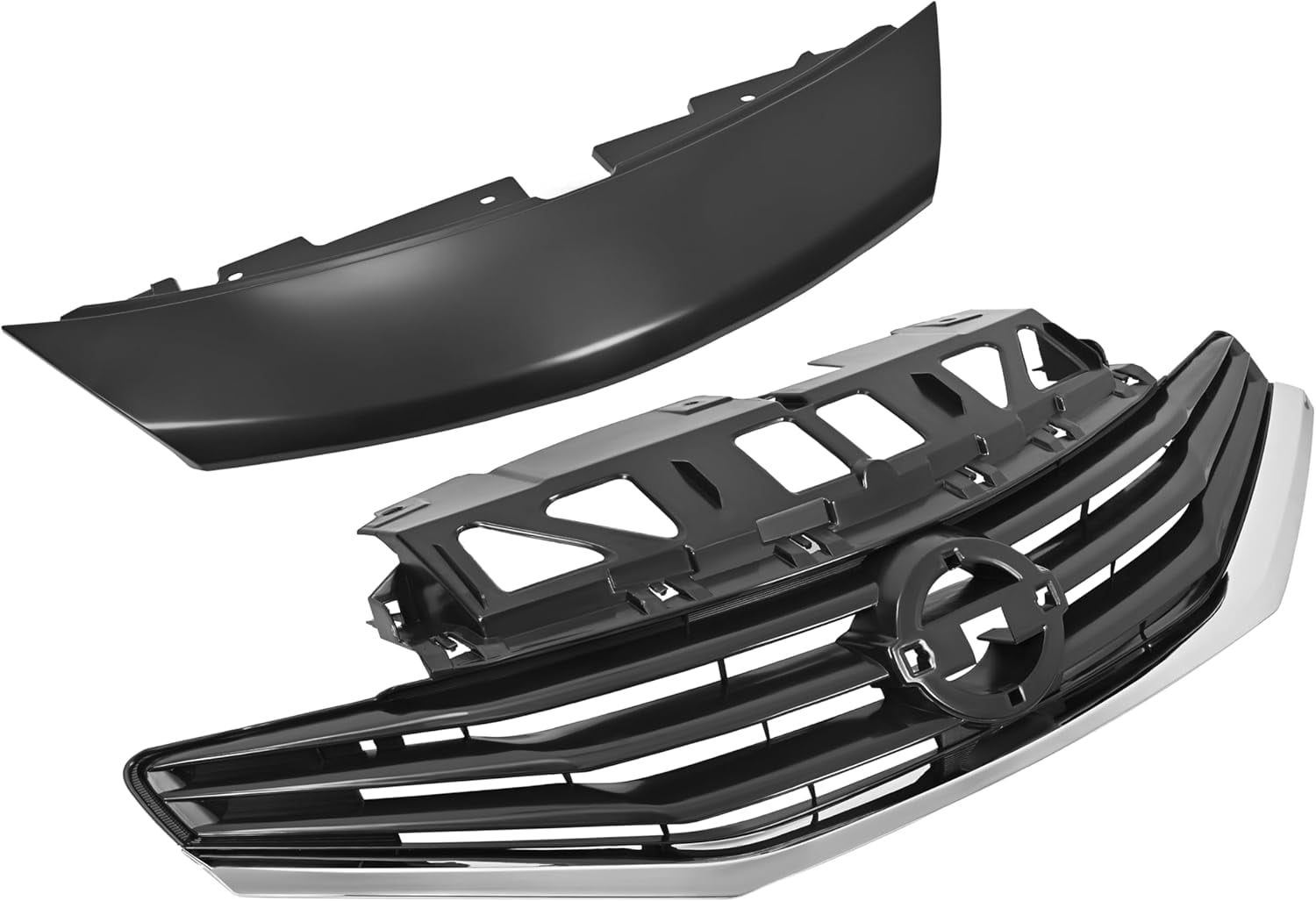 KOJEM Front Grill & Hood Molding for 2014-2017 Nissan Versa Note ...