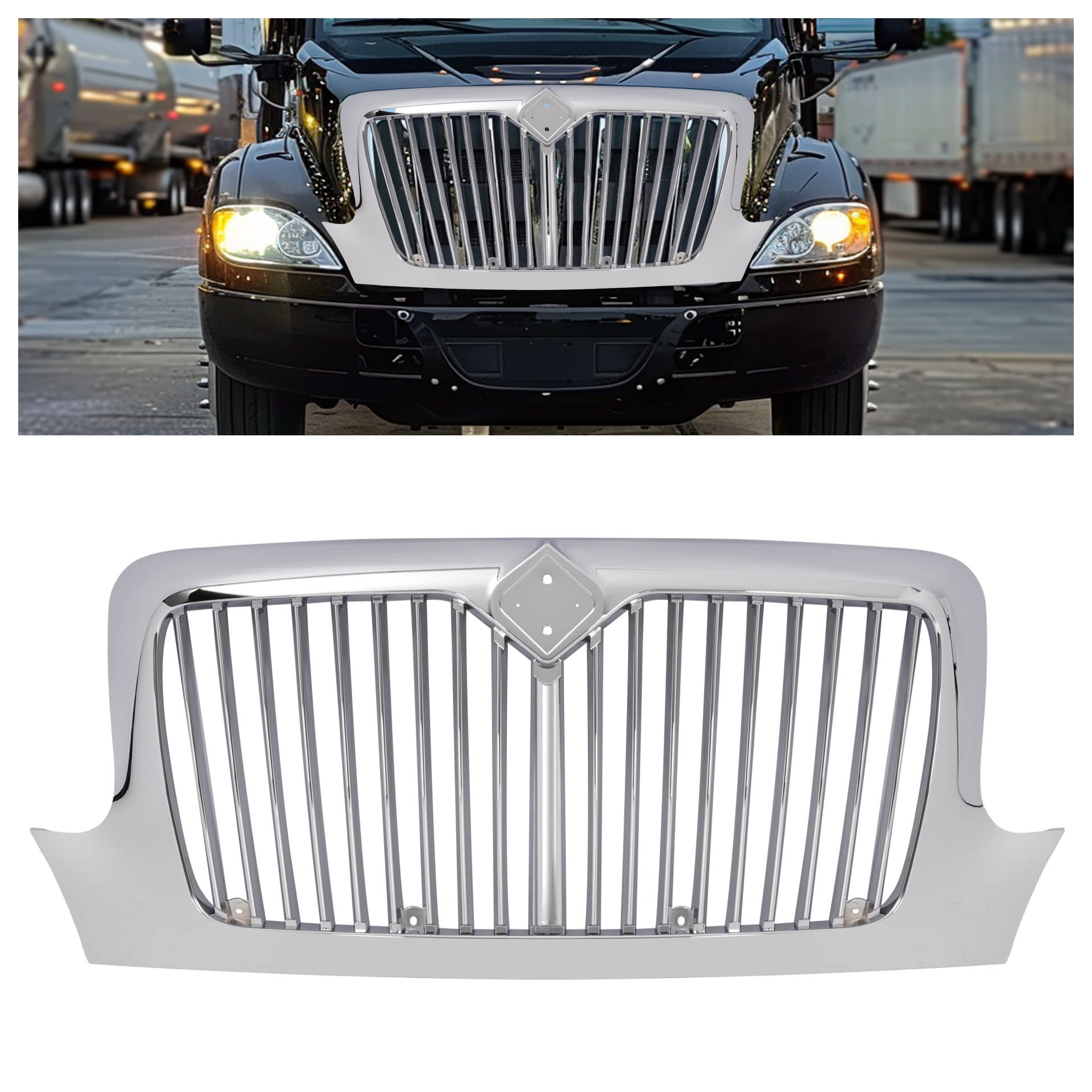 KOJEM Front Grille Compatible with 2002-2019 International 4100 4200 ...