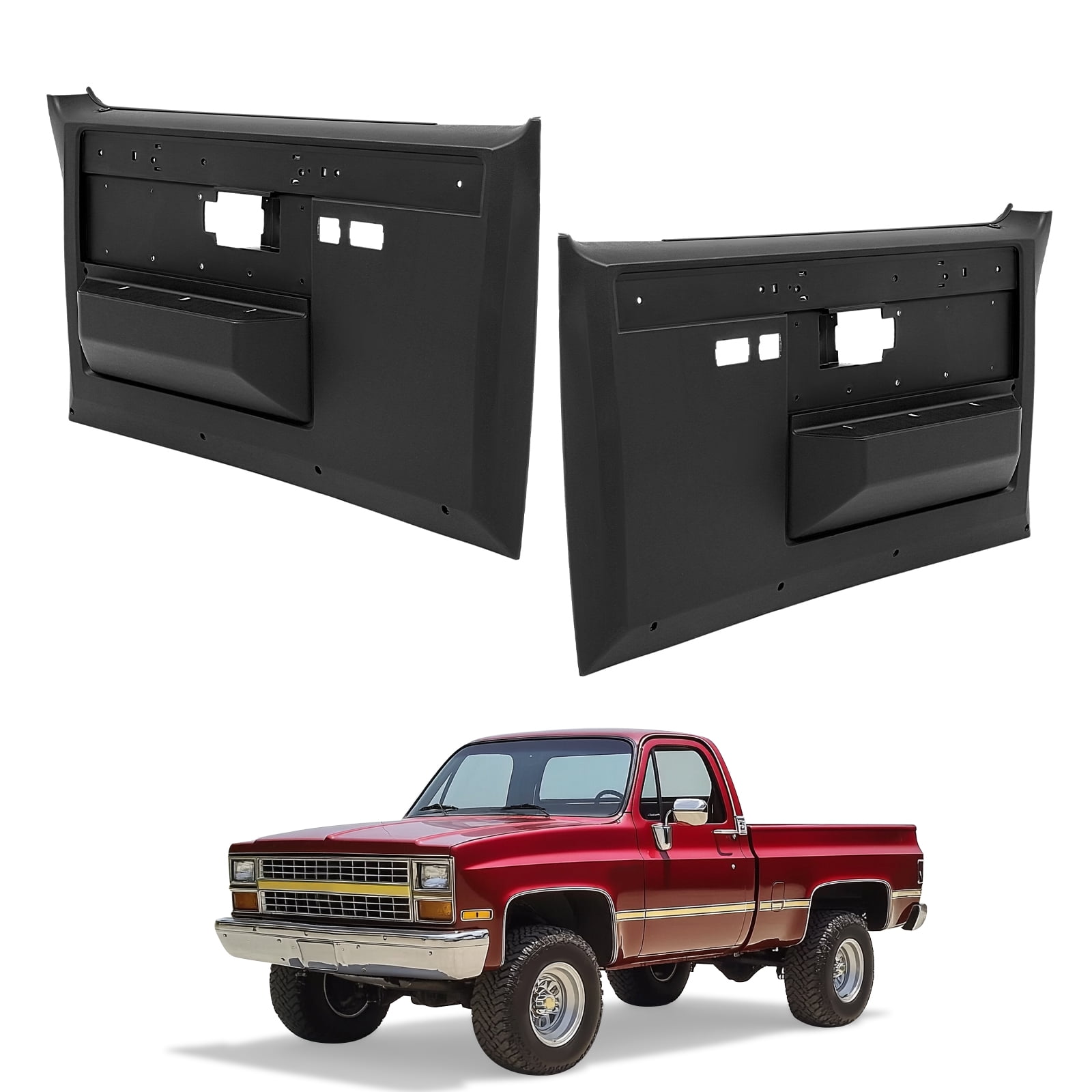 KOJEM Front Inner Door Panels Set Compatible with 1981-1987 Chevy ...