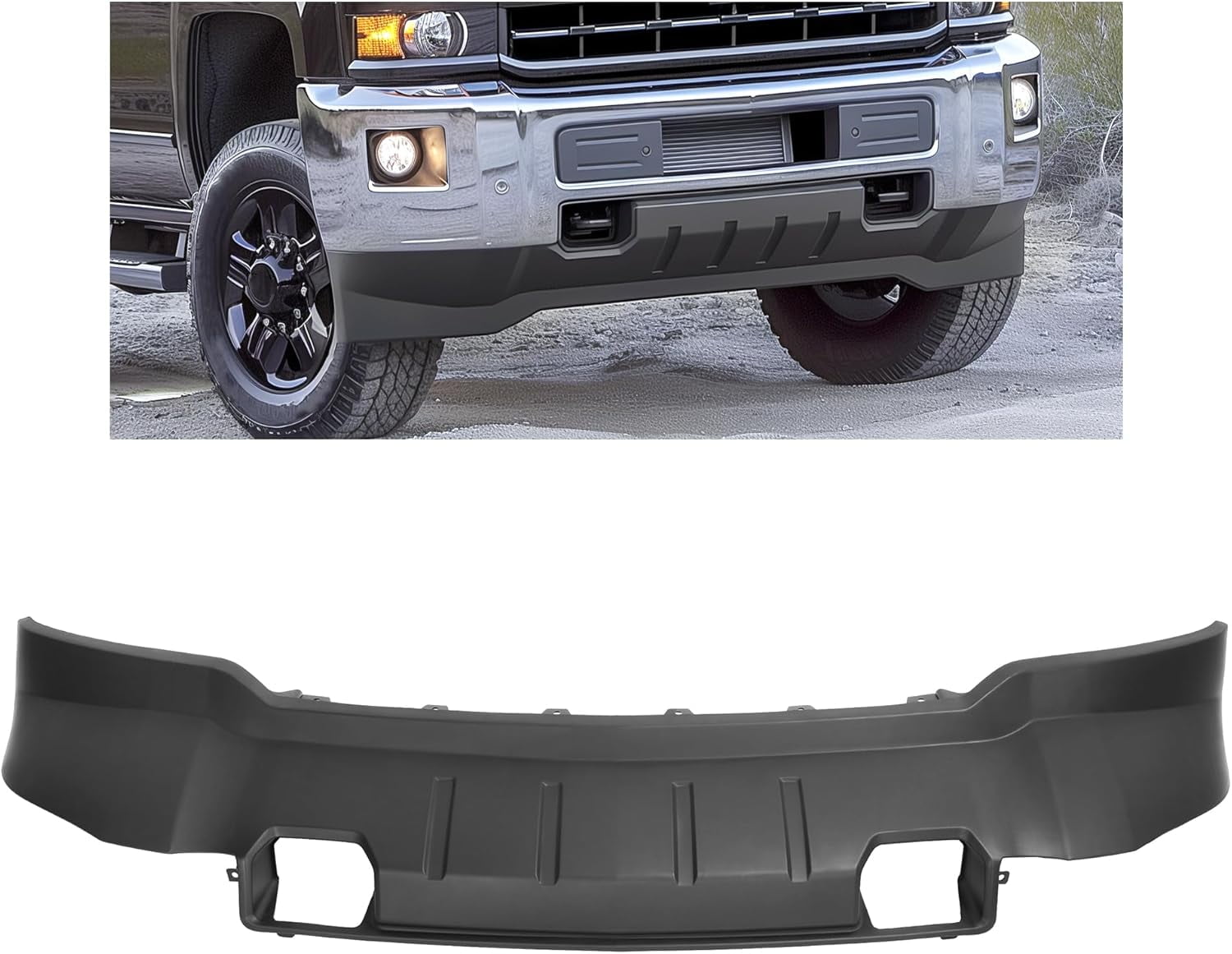 KOJEM Front Lower Bumper Valance Compatible with 2015-2019 Chevy ...