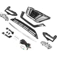 KOJEM Front Upper + Lower Grille + Fog Light Kit Compatible with 2017 ...