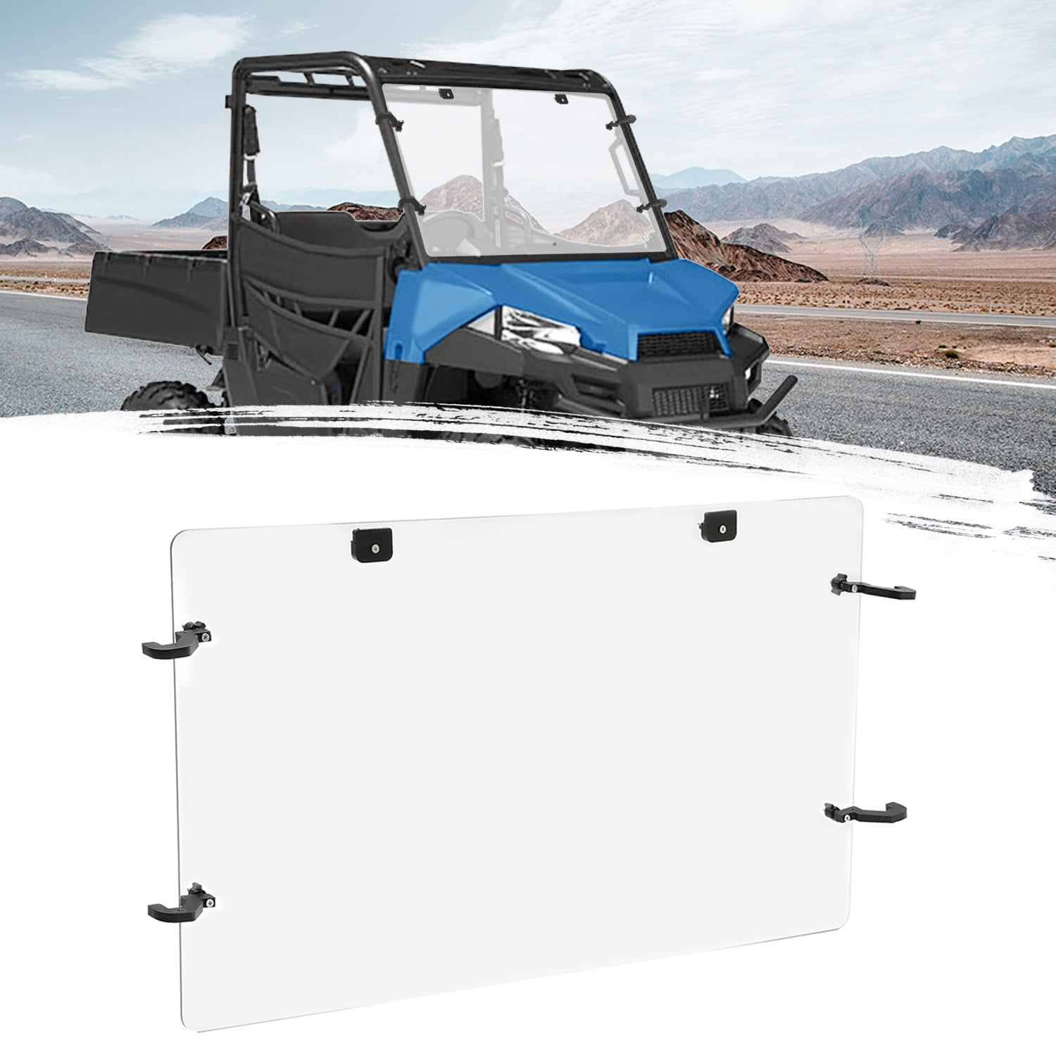 KOJEM Full Windshield Fit for 2015-2023 Polaris Ranger 500 / 570 ...