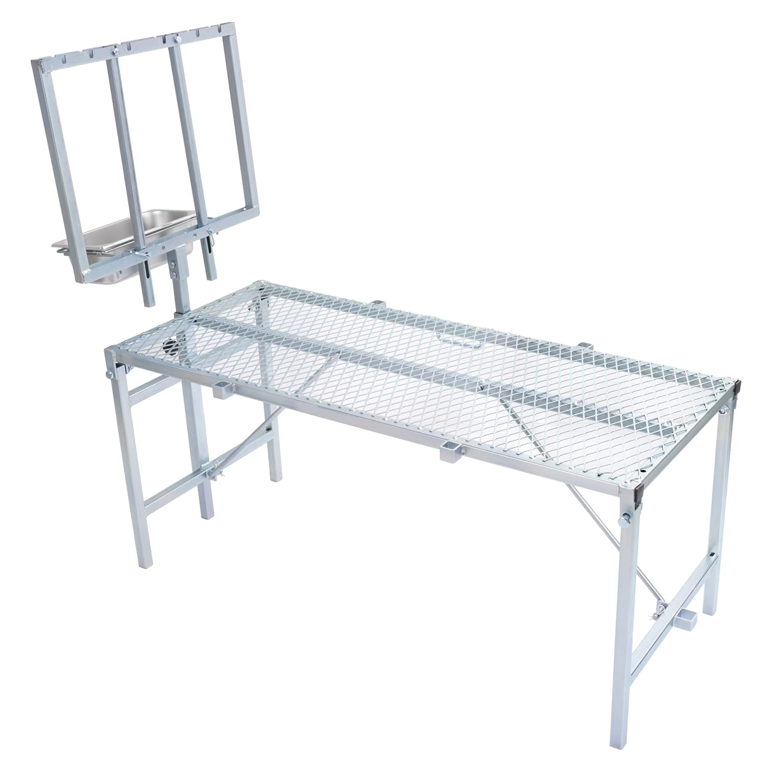 KOJEM Goat Milking Stand w/Removable Feeding Tray Adjustable Head Piece ...