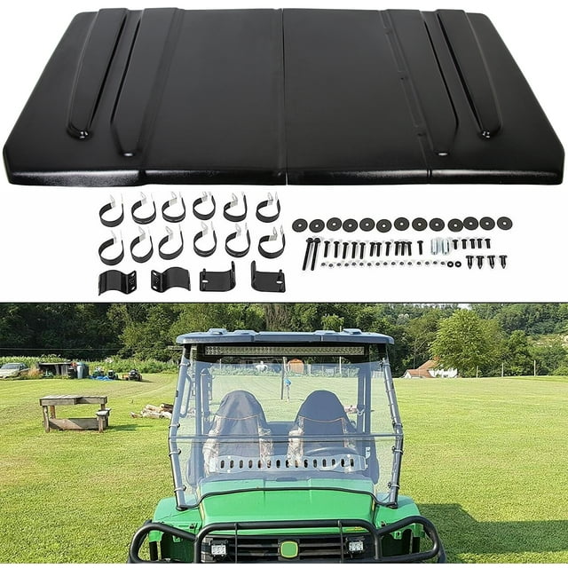 KOJEM Hard Top Roof Black Plastic for JD Gator 625 825i / Yamaha Rhino ...