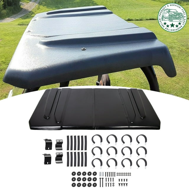 KOJEM Black Plastic Hard Top for JD Gator 625/825i, Kawasaki MULE 4010 ...