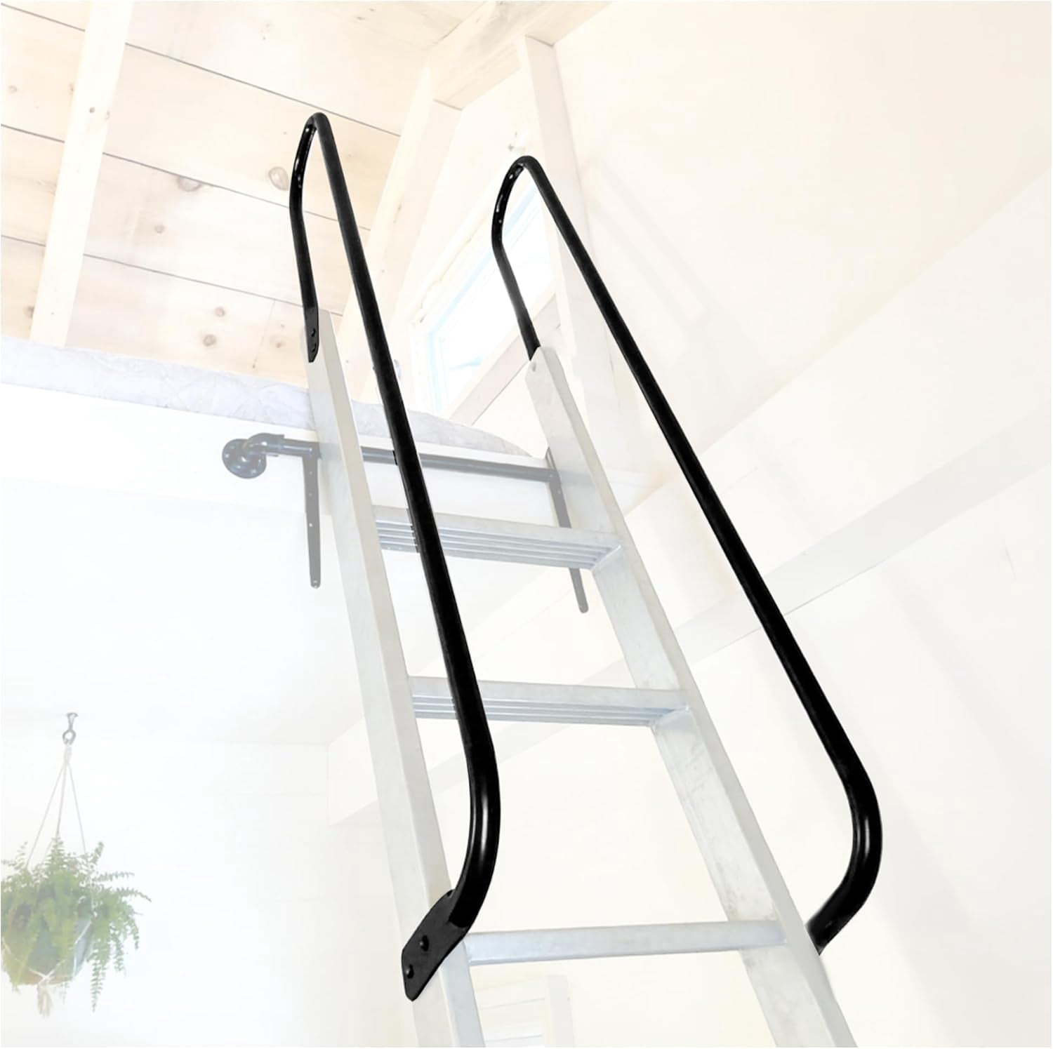 KOJEM Ladder Step Handrail Metal Accessories Safety Handle Grab Handle ...
