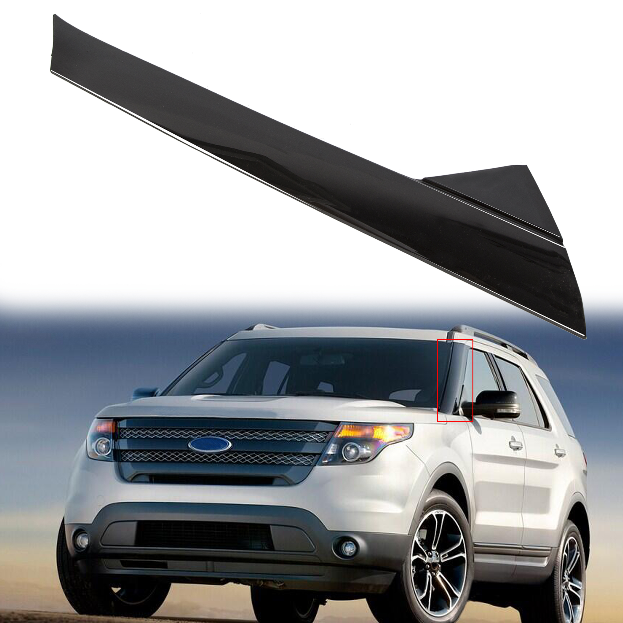 FETCOI Left & Right Front Door Lower Molding Trims for Toyota Rav4 2019 ...
