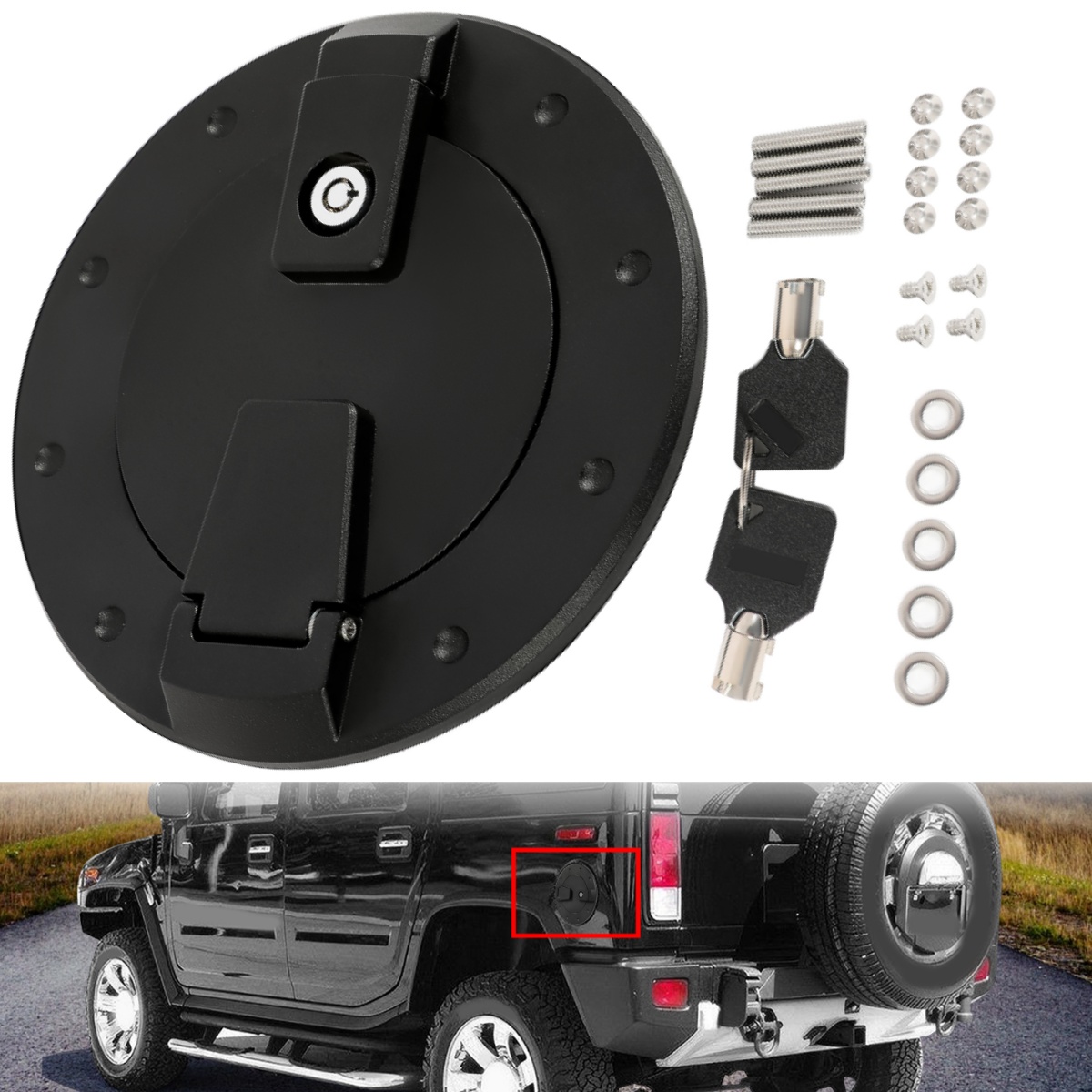 Perko 1324DP0BLK Locking Gas Cap - Walmart.com