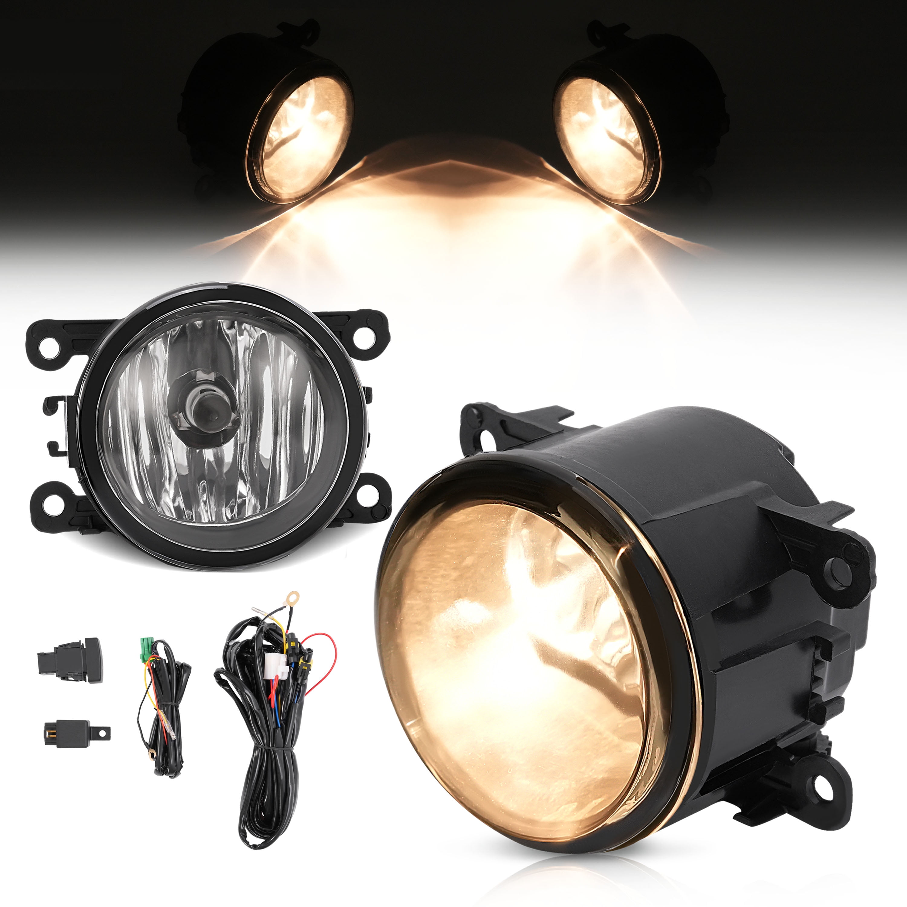 KOJEM Pair Fog Light Fit for 2012-2015 Honda Pilot, AC2592111 ...