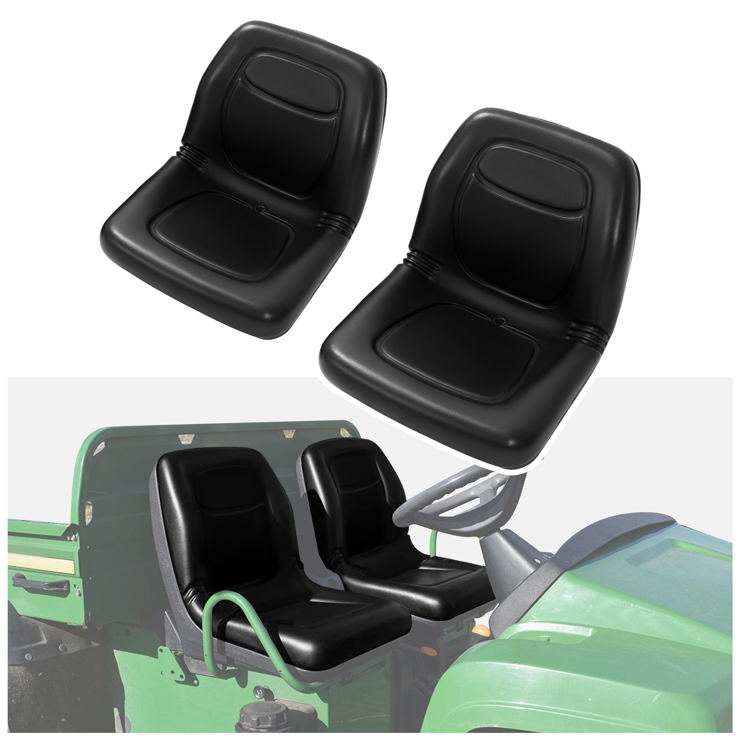 KOJEM Pair High Back Seats Compatible with John Deere Gator XUV 850D ...