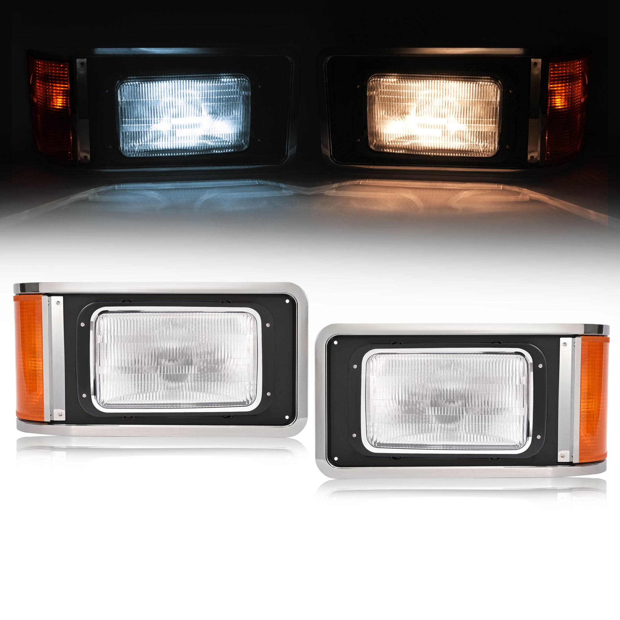 KOJEM Projector Headlight Compatible with 1990-2017 Mack CH613 SFA Hood ...