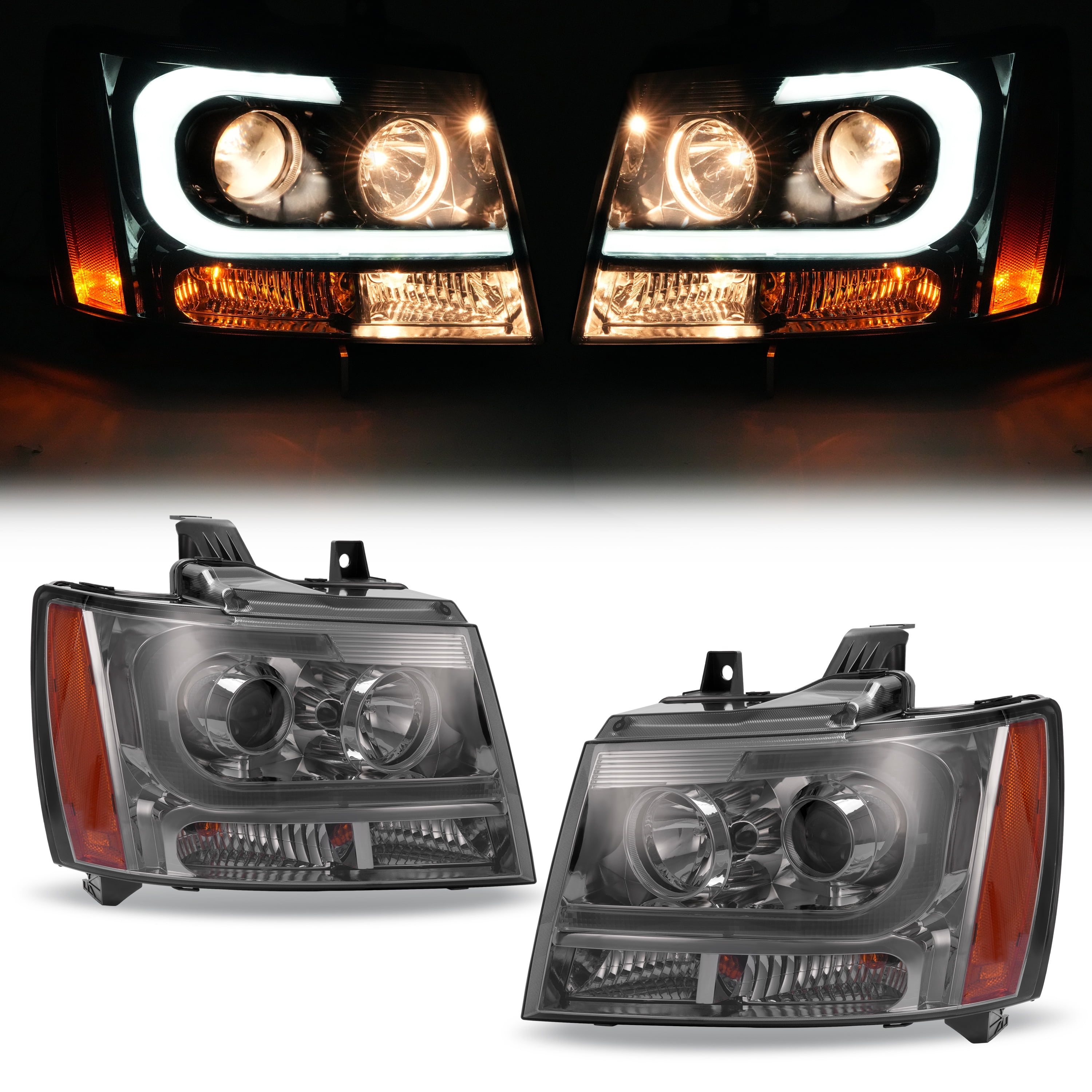 KOJEM Projector Headlights for 2007-2013 Avalanche Tahoe Suburban ...