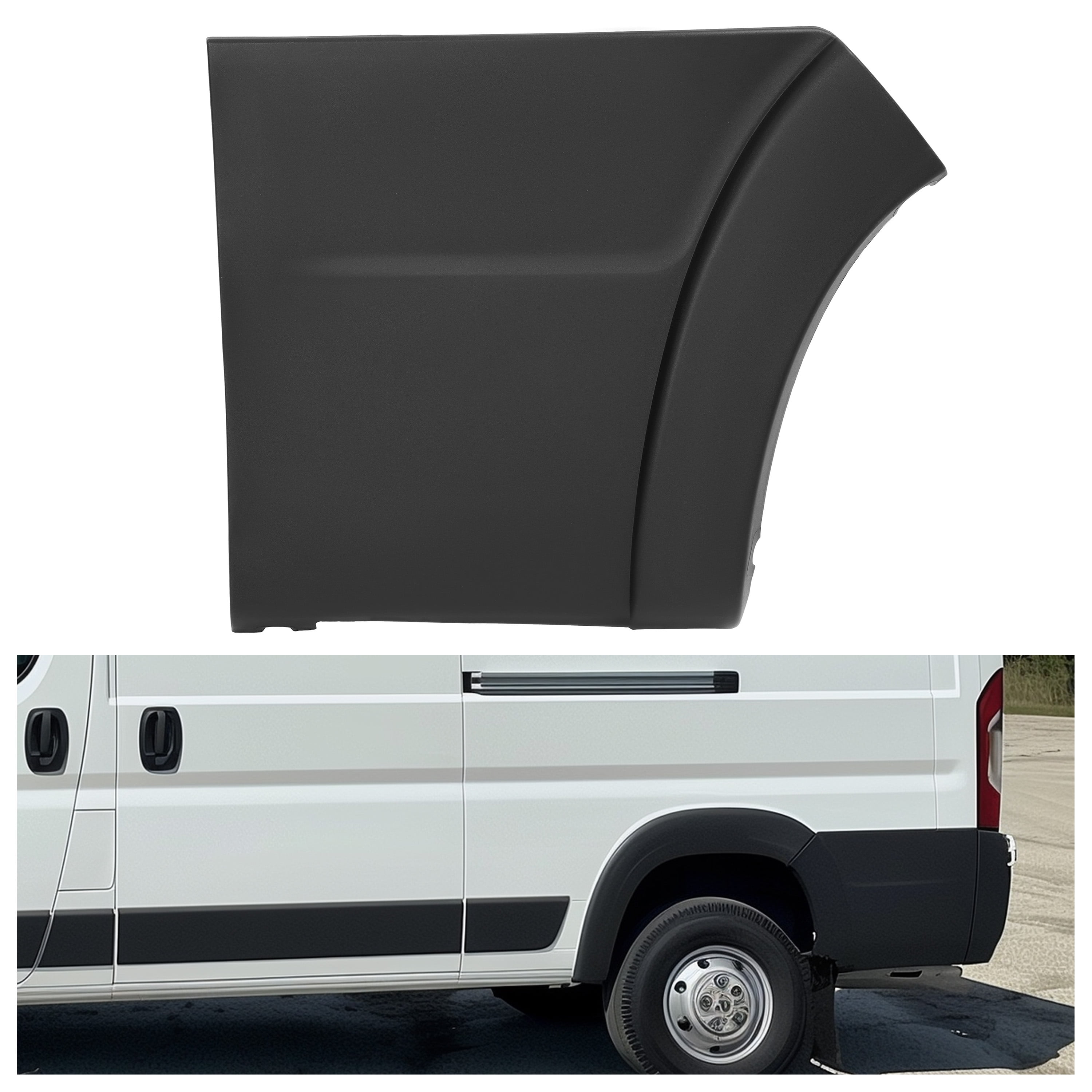 KOJEM Rear Quarter Panel Trim Molding Flare for 2019-2022 Dodge Ram ...