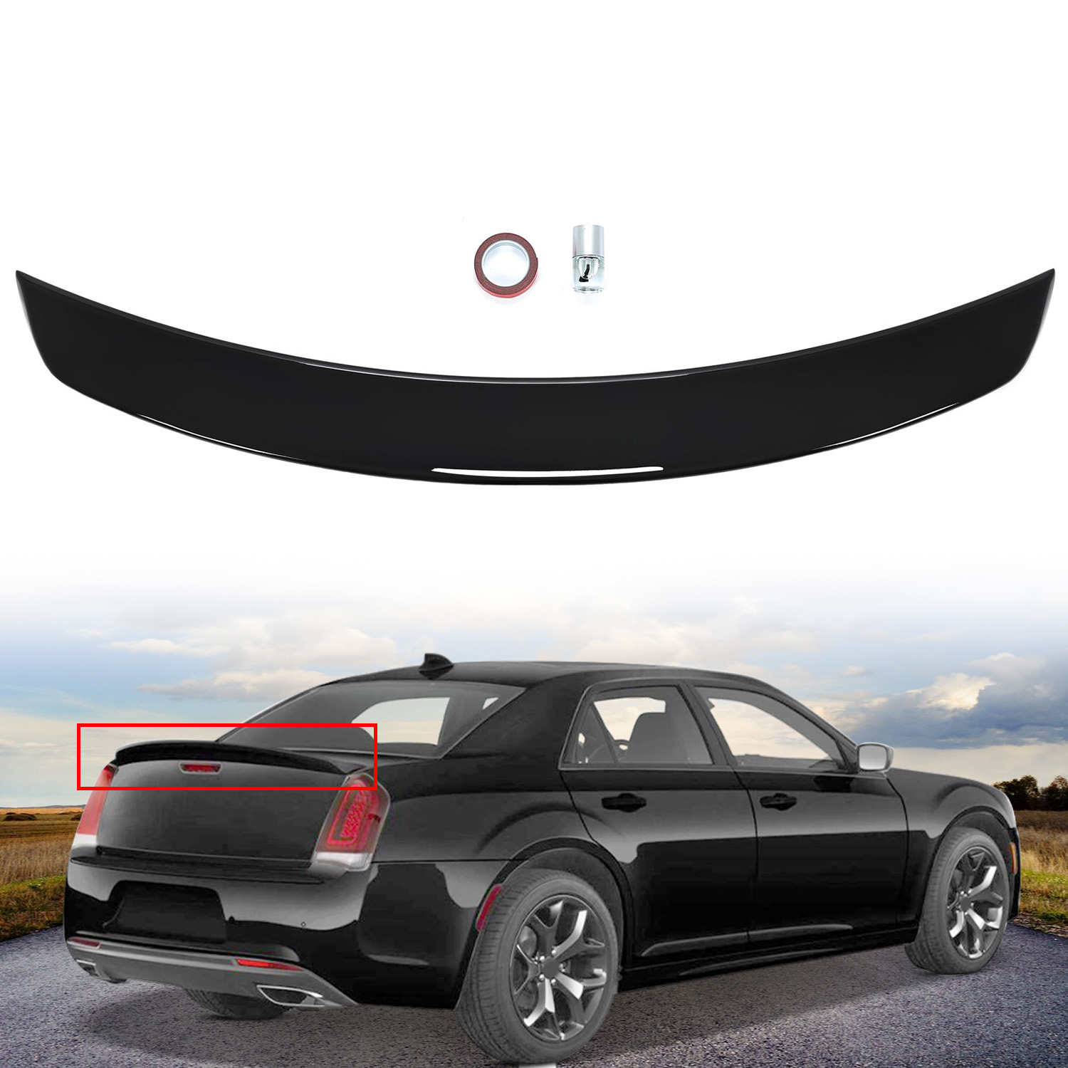 Ikon Motorsports Rear Trunk Lid Spoiler Wing Lip Compatible With 2022 ...