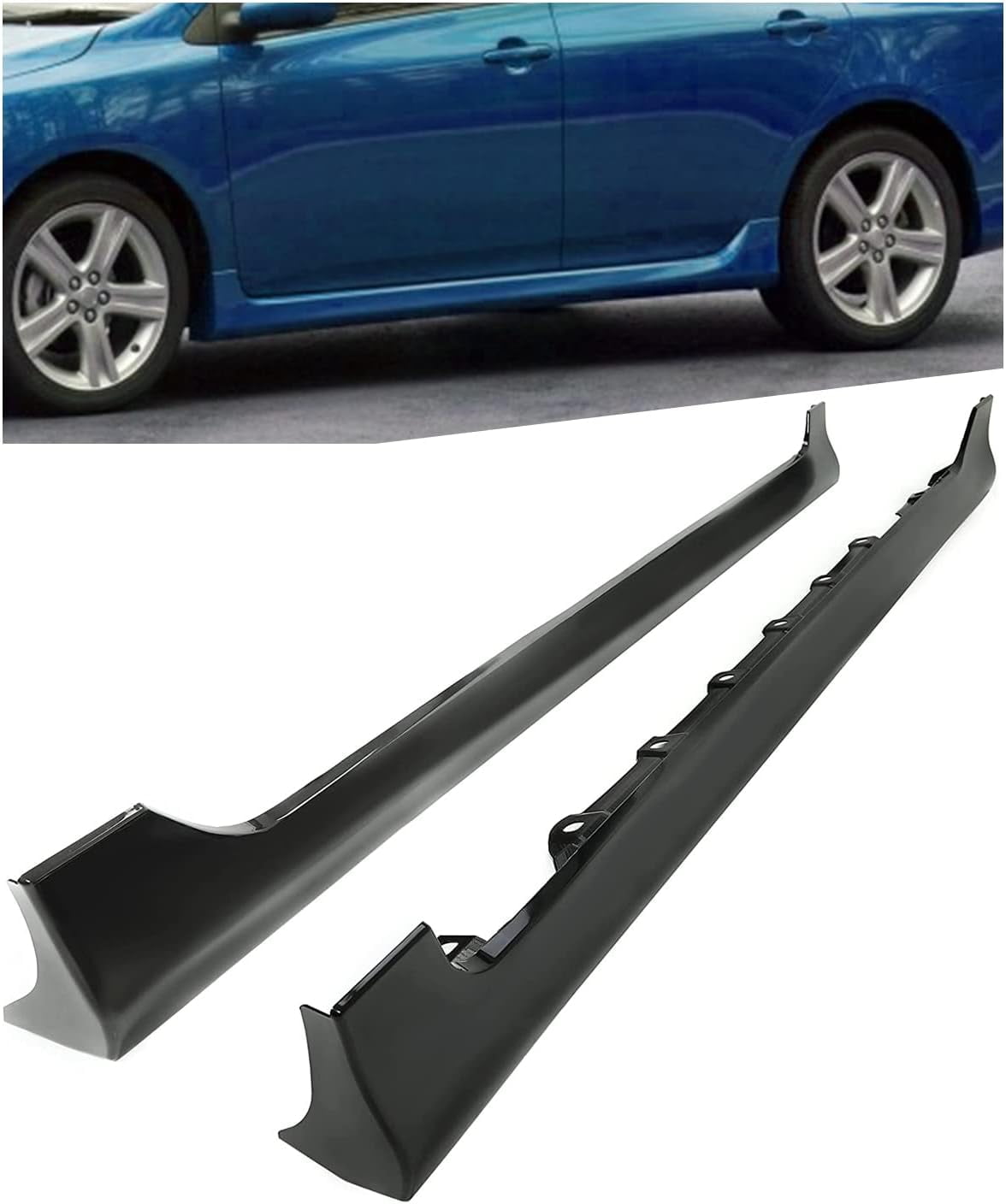 KOJEM Side Skirt Extensions Replacement Compatible with 2003-2008 ...