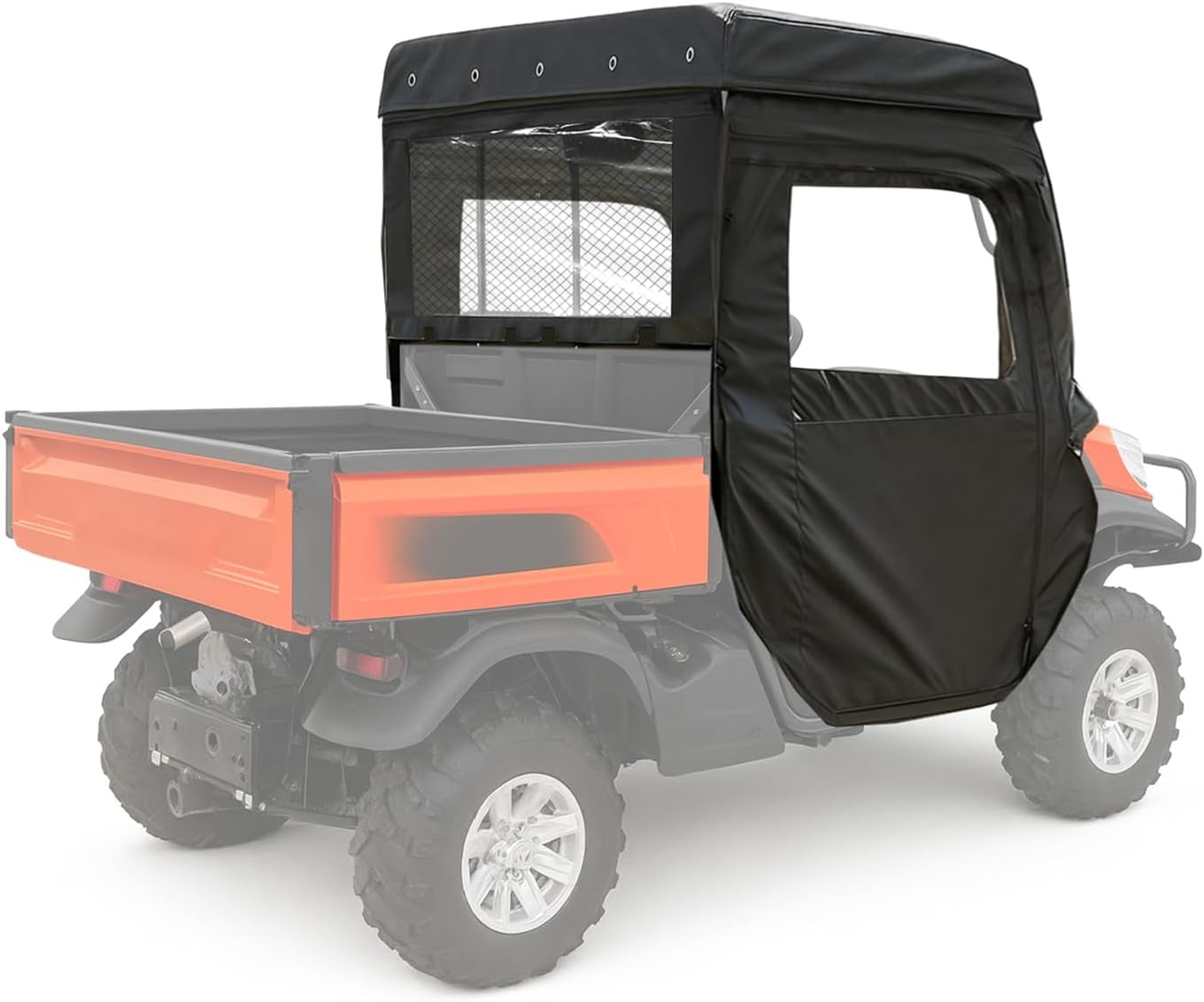 KOJEM UTV Soft Door+Soft Top+Clear Rear Window W/Zipper Compatible with ...