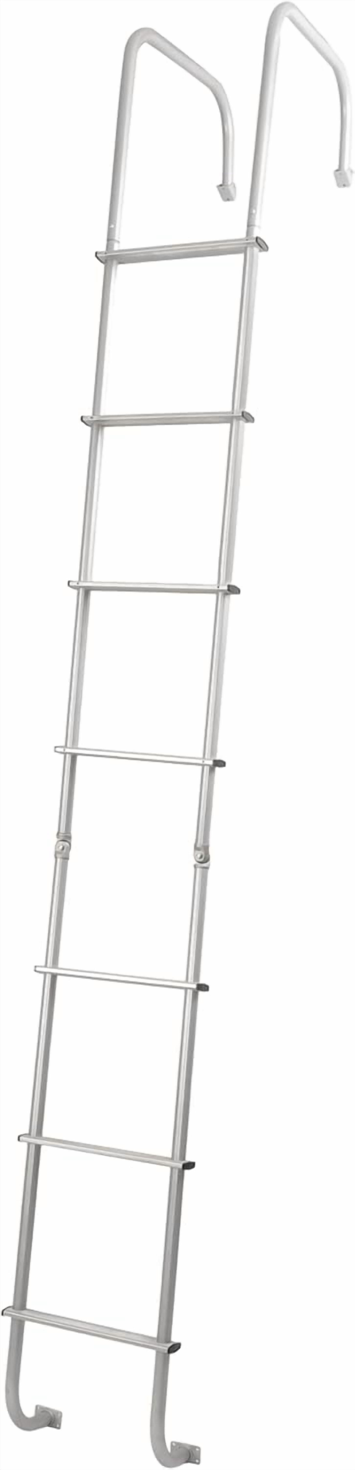 KOJEM Universal 7 Step RV Exterior Ladder 7.6FT-8.4FT Ladder Fit for ...