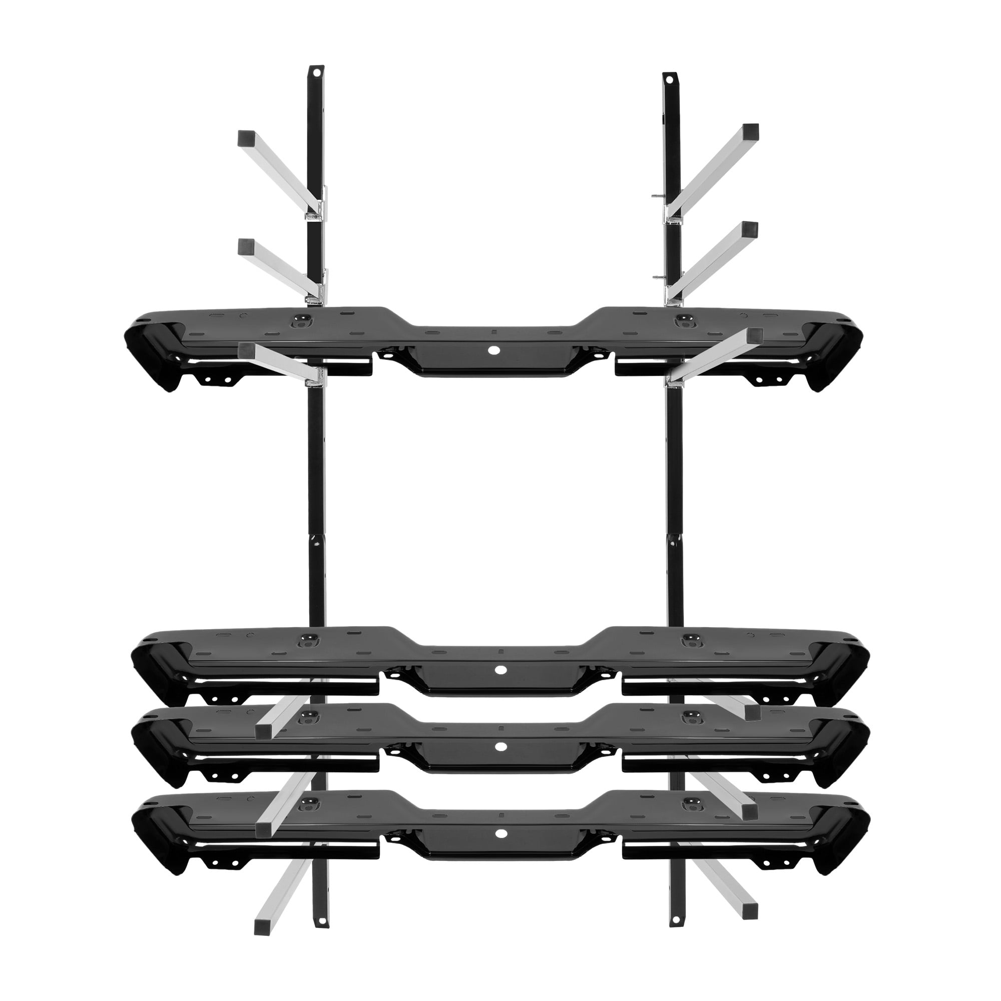 KOJEM Upgrade Wall Mounted Bumper Storage Rack Flexible Removable Arms ...