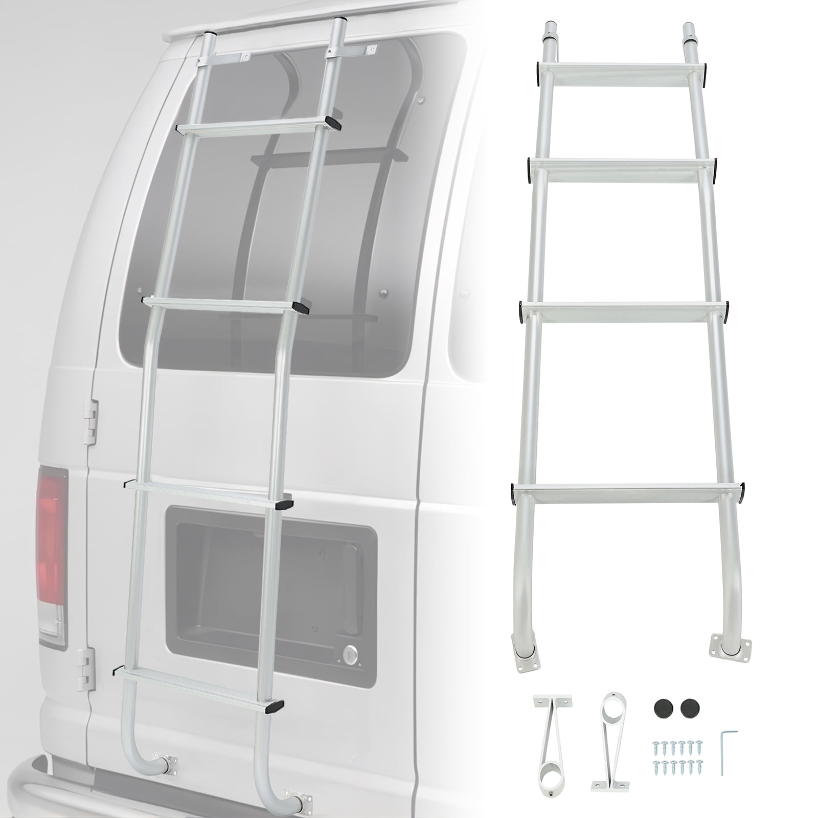 KOJEM Van Ladder With Hooks For Ford Vans for All Ford E-Series Chevy ...