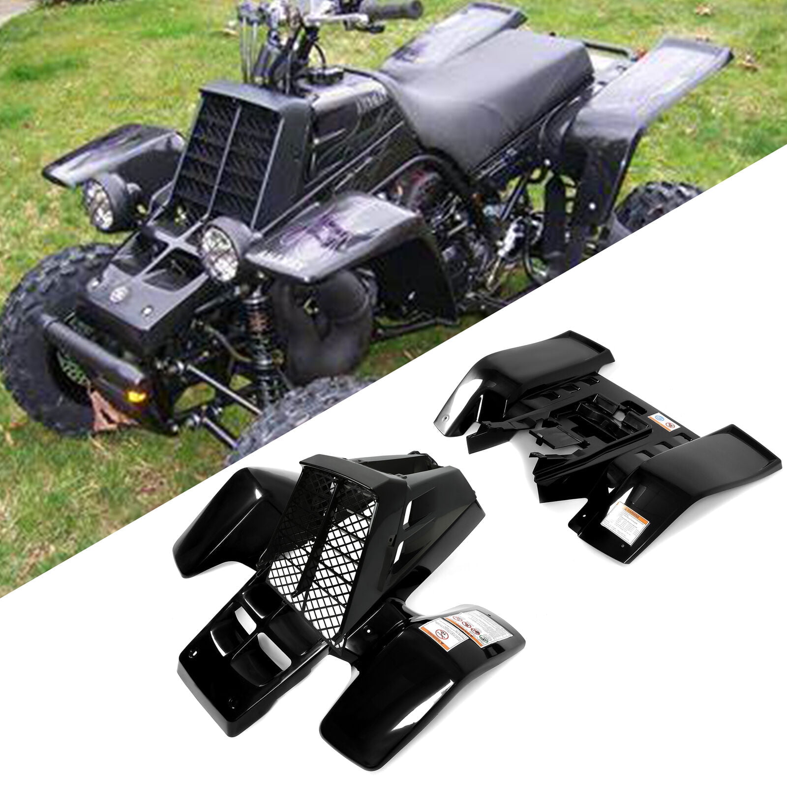 KOJEM for Yamaha Banshee 350 Fenders +Gas Tank Plastics Kits + Grille ...