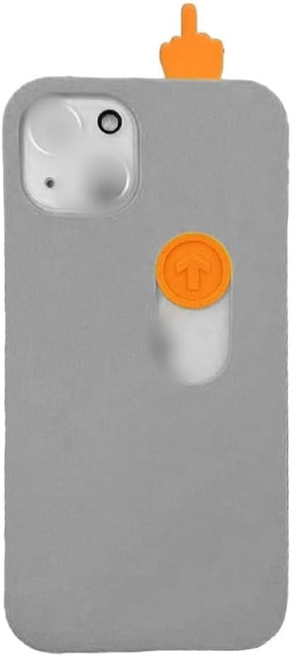 KOK-3D Printed Sliding Middle Finger Phone Case Toy, Creative Friendly ...