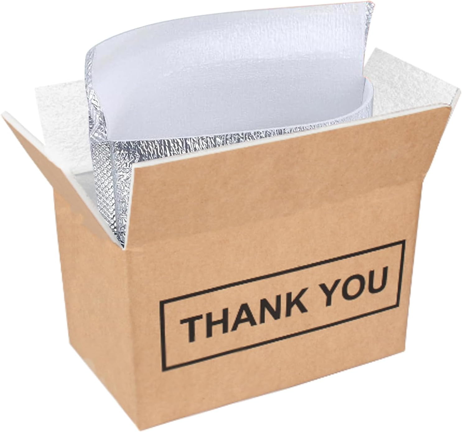 KOK-Chill Insulated Shipping Boxes with Aluminum Foil Liner, 10Pcs ...