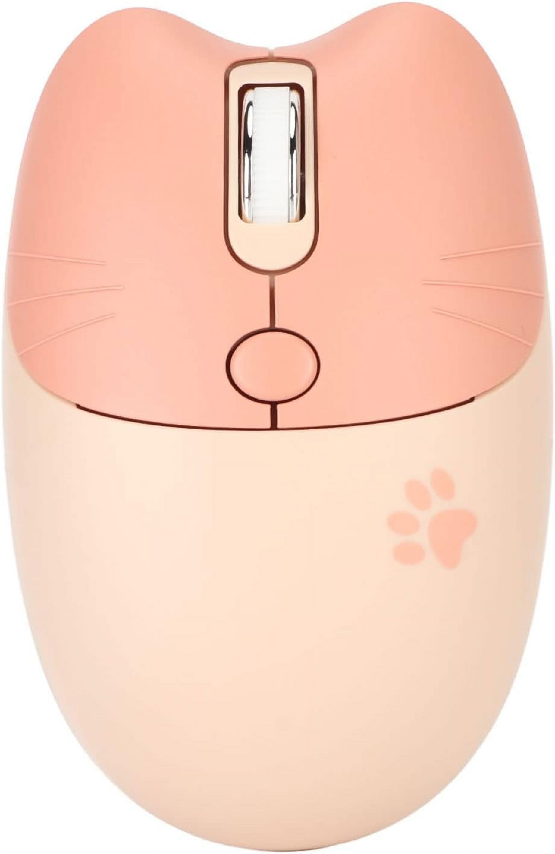 KOK-Cute Cat Wireless Mouse, 2.4G Wireless Mute 3 Levels DPI Mouse, 10m ...