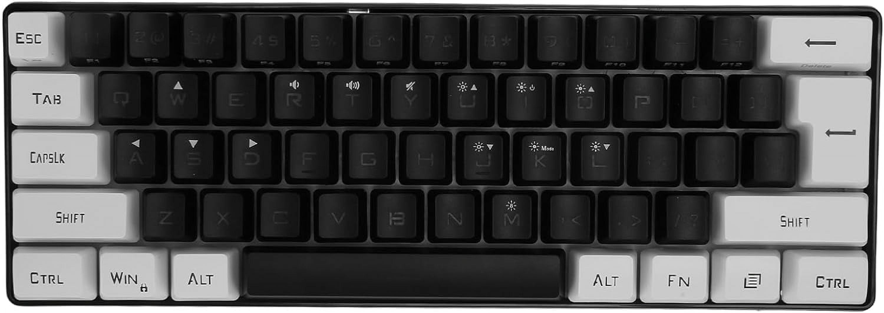 KOK-G61 Mini RGB Keyboard, Ergonomic Mechanical Feeling Wired Gaming ...