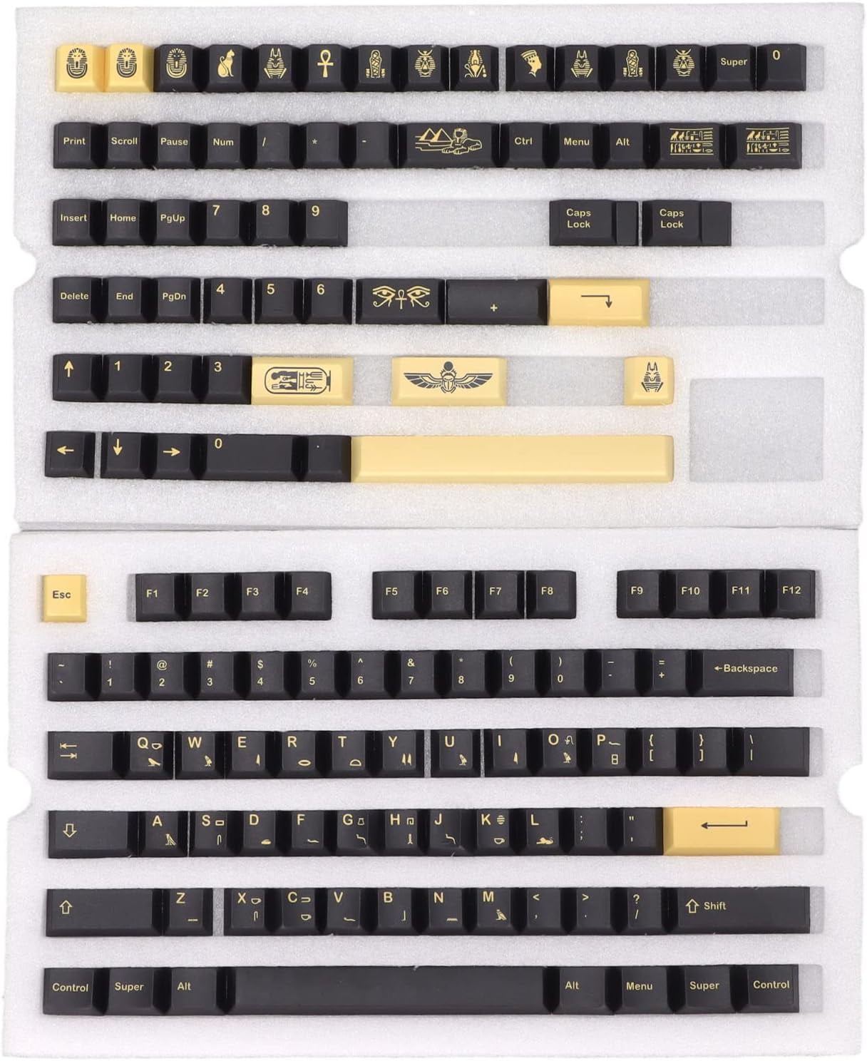 KOK-Gaming PBT Keycaps,132 Keys Keycaps Set DIY Decorative Gaming ...