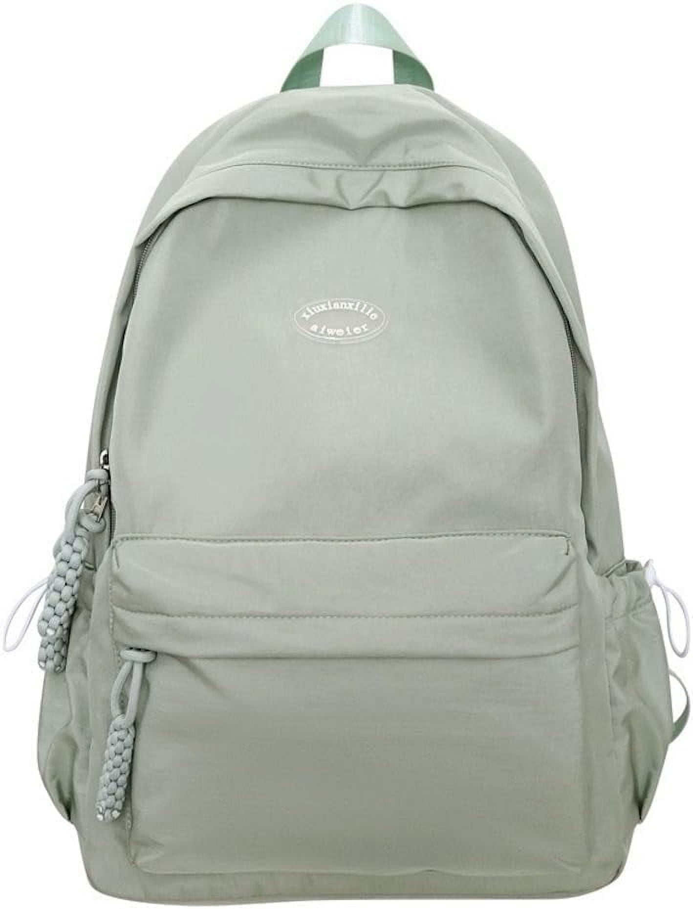 KOK-Korean Style Backpack Lightweight Waterproof Solid Color Backpack ...