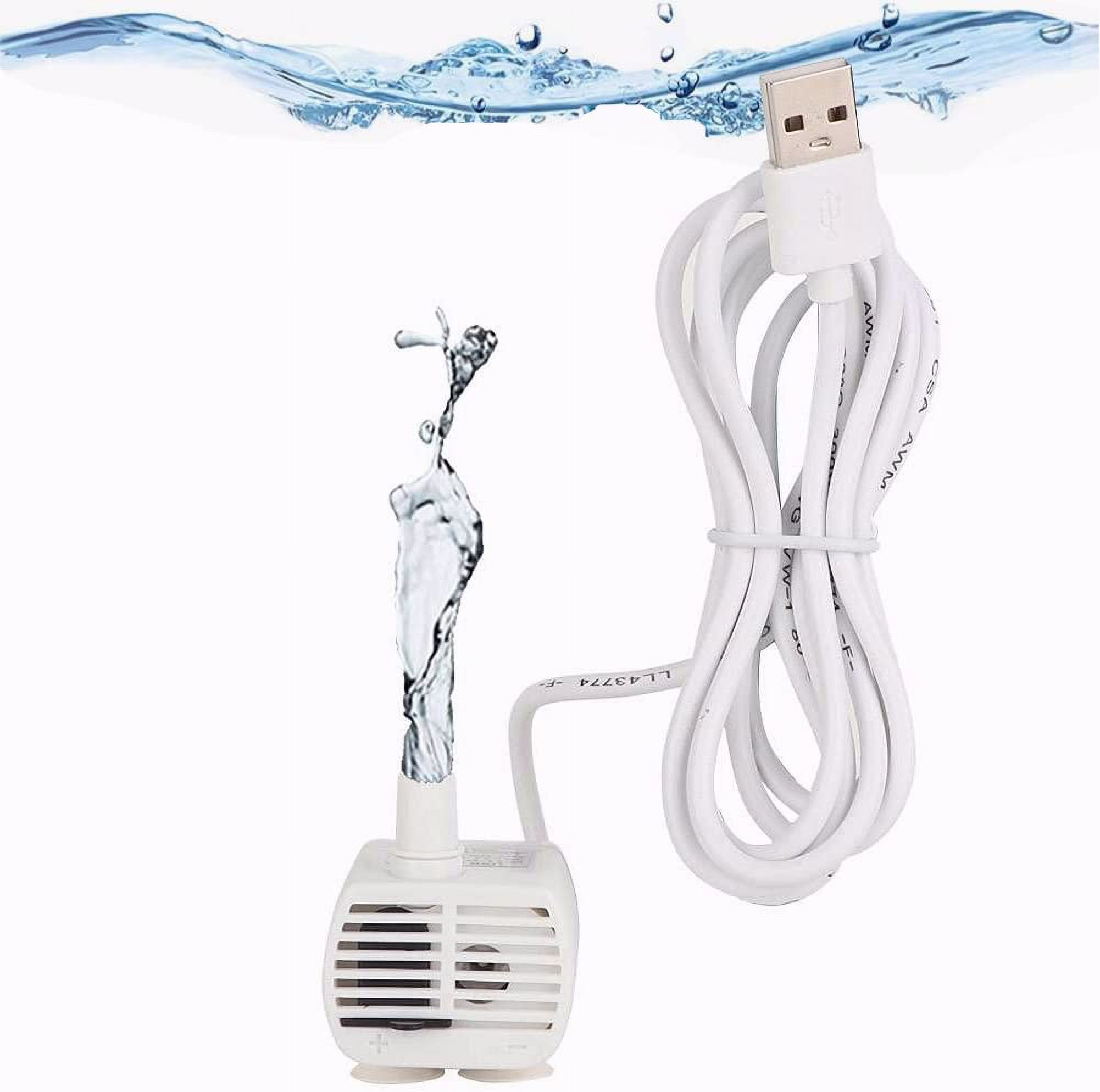 KOK-Mini Water Pump, USB Mini Submersible Water Pump Quiet DC Aquarium ...