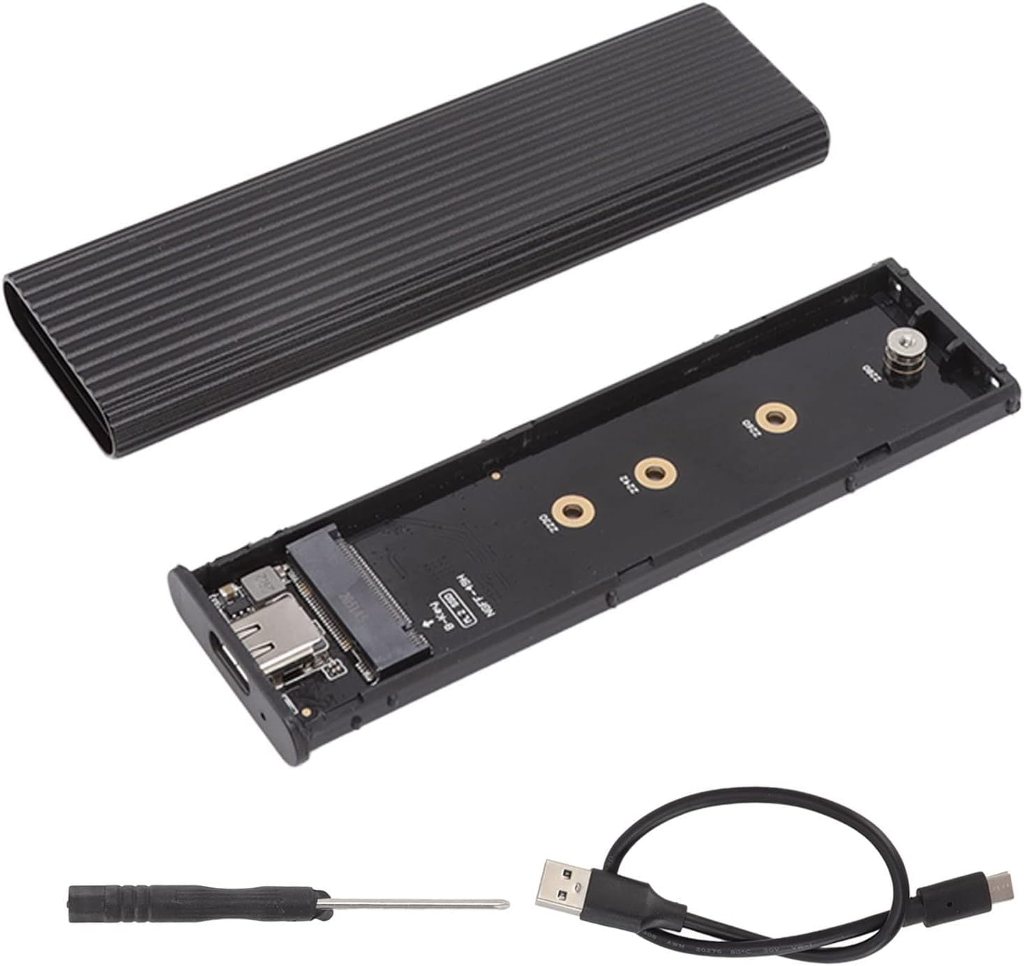 KOK-NVME SATA SSD Enclosure Adapter, USB C 3.1 Aluminum Shell M.2 Nvme ...