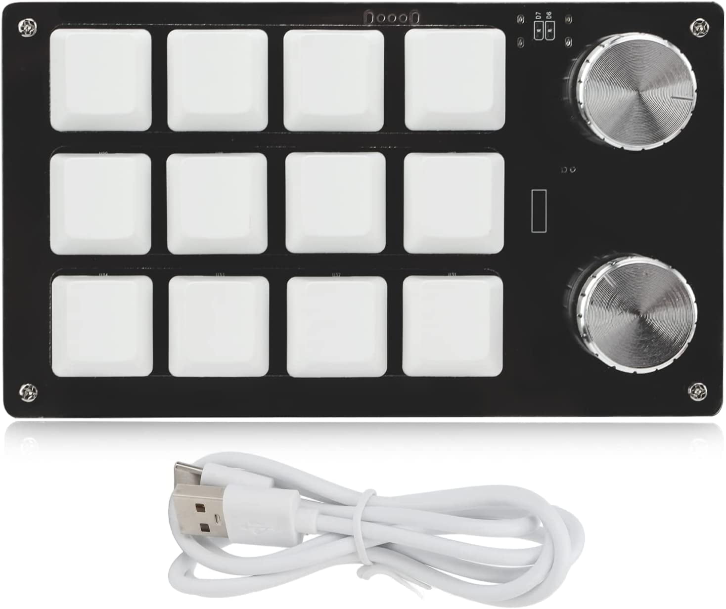 KOK-One Handed Programmable Mechanical Keyboard, 12 Keys RGB ...