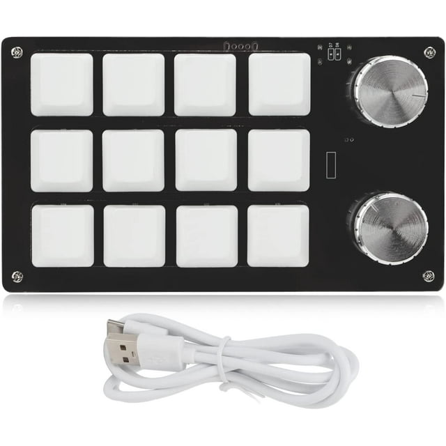KOK-One Handed Programmable Mechanical Keyboard, 12 Keys RGB ...