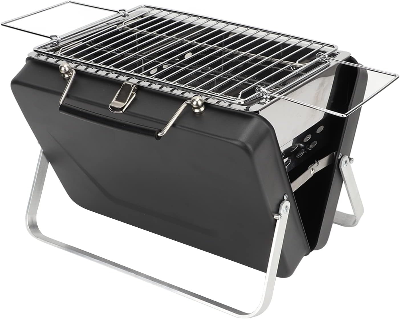 KOK-Portable Charcoal BBQ Grill | Folding Notebook Design for Camping ...