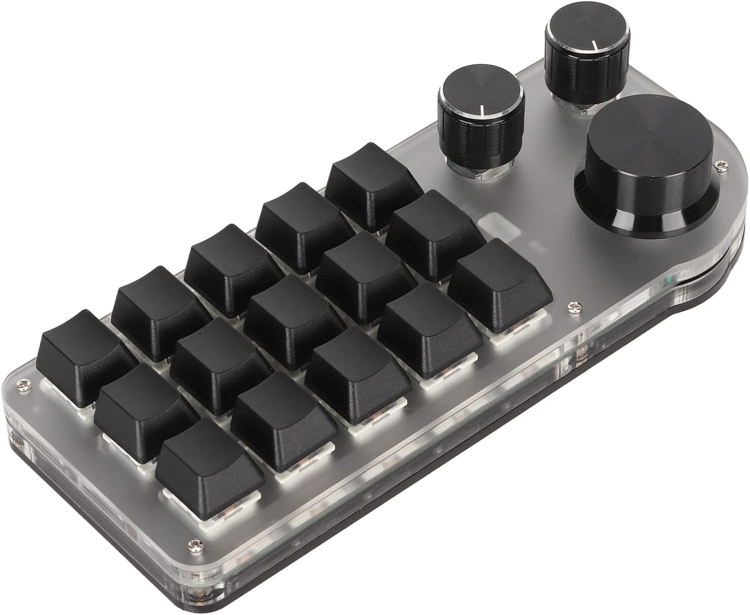 KOK-Programmable Keyboard 3 Knobs 15 Keys Portable Connected RGB DIY ...