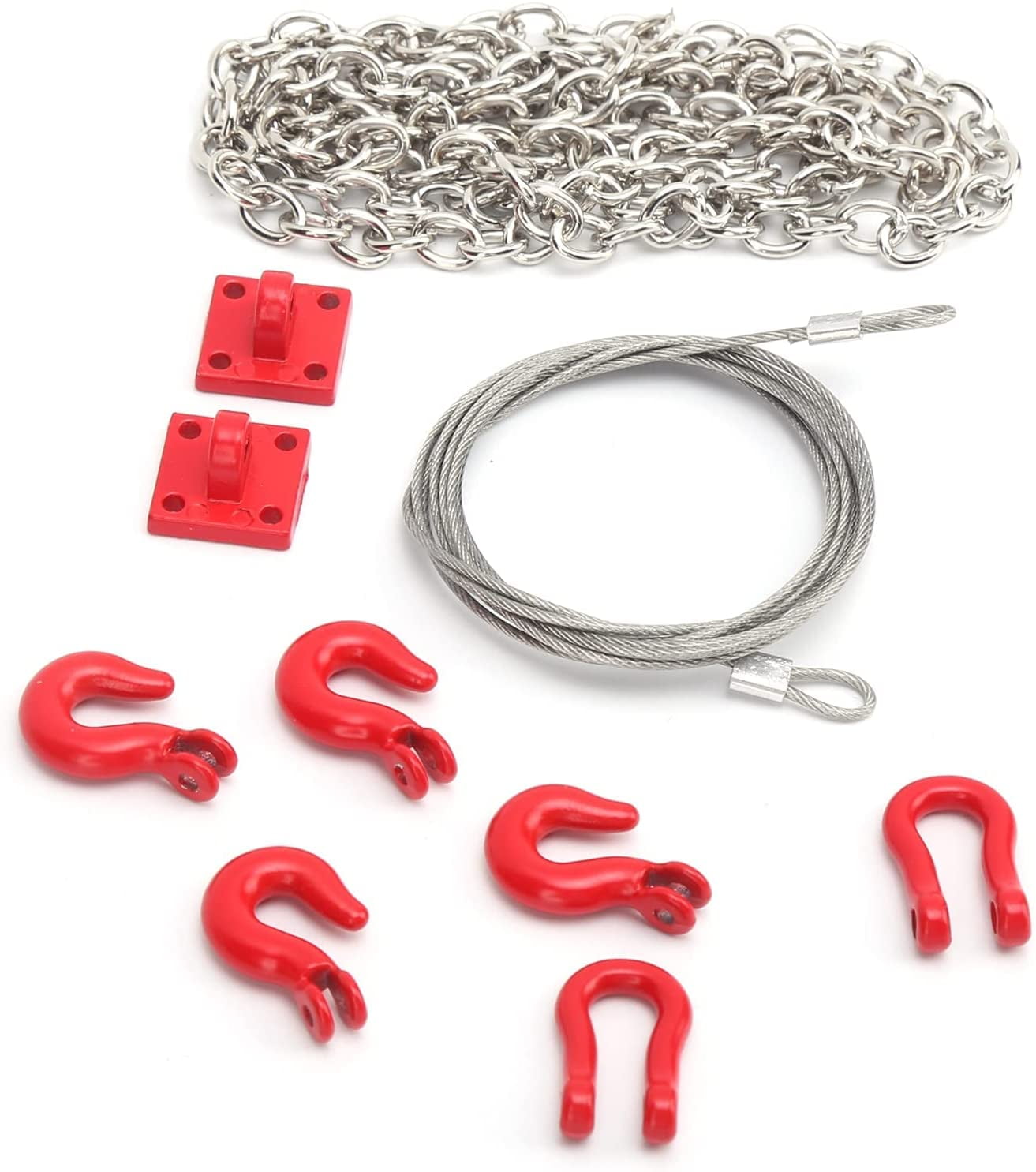 KOK-RC Trailer Safety Chain,Metal Trailer Hook Tow Chain Tow Hook for 1 ...