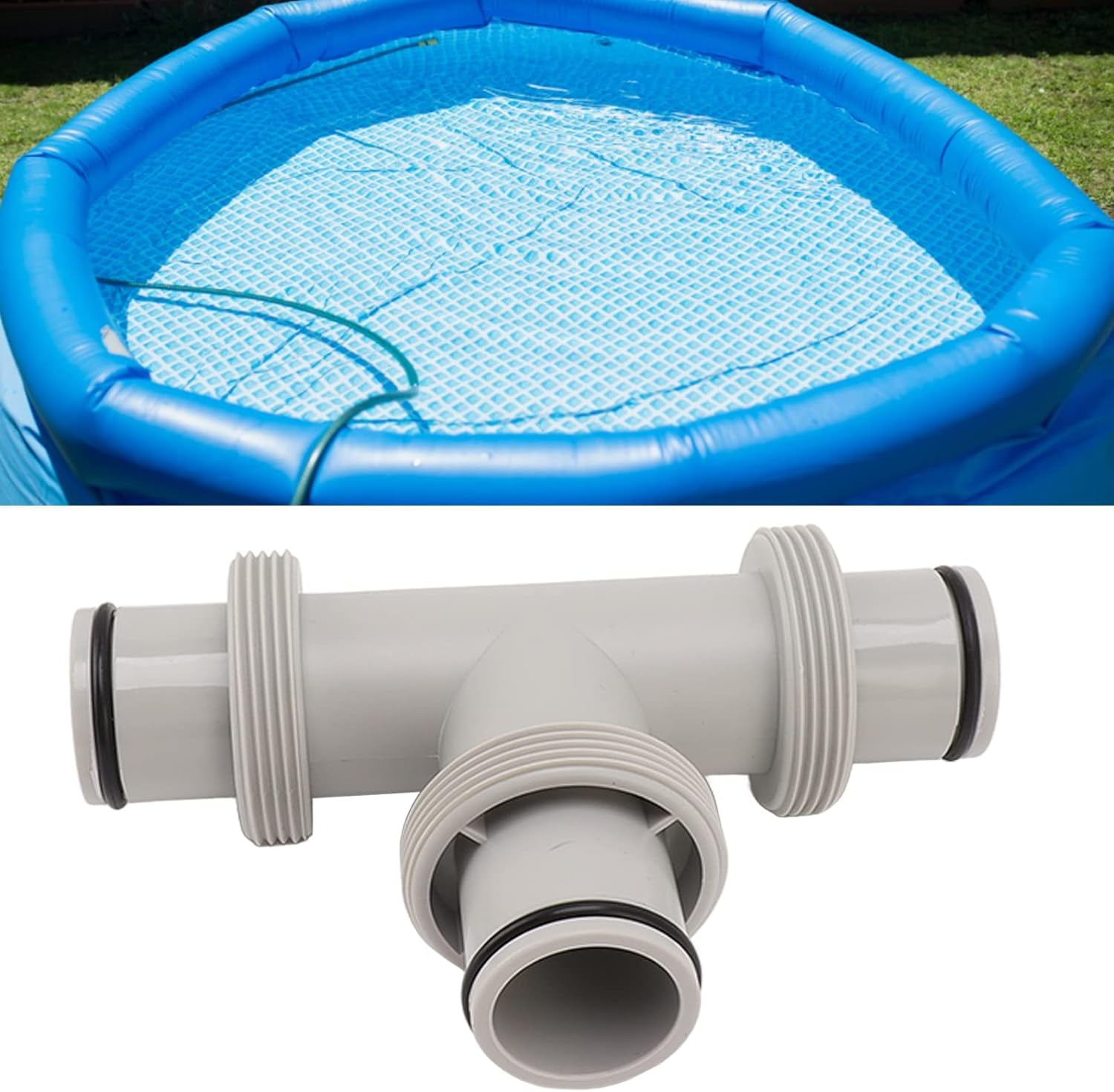 KOK-Split Swimming Pool Hose Plunger Valve, 2 in 1 T Shape Pool ...