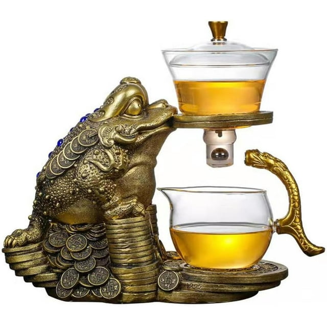 KOK-Toad Tea Brewer TeapotMagnetic TeapotSemi Automatic Tea SetLazy ...