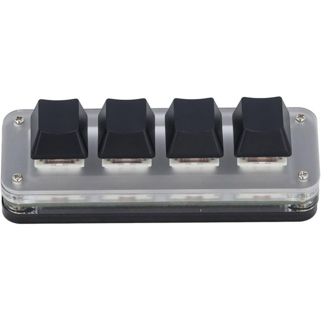 KOK-USB Mini 4 Key Keypad, One Handed Mechanical Gaming Keyboard ...