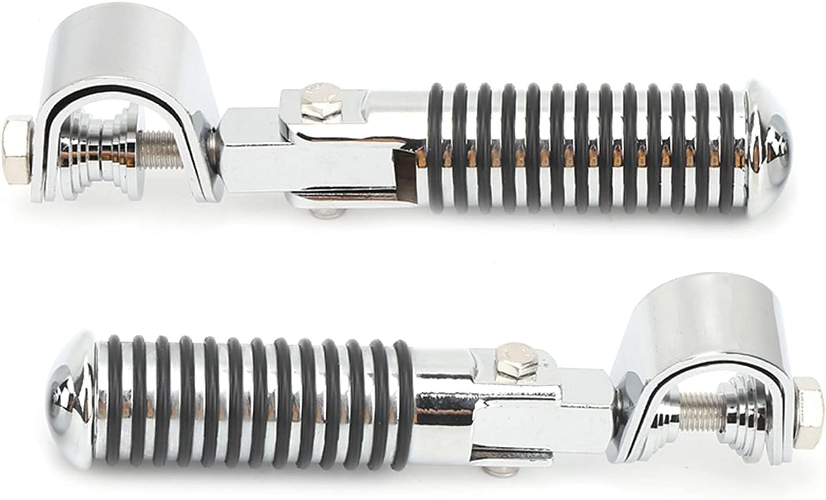 Repose Pied Moto Motorcycle Foot Pegs Set | Foldable Rubber Footrest ...